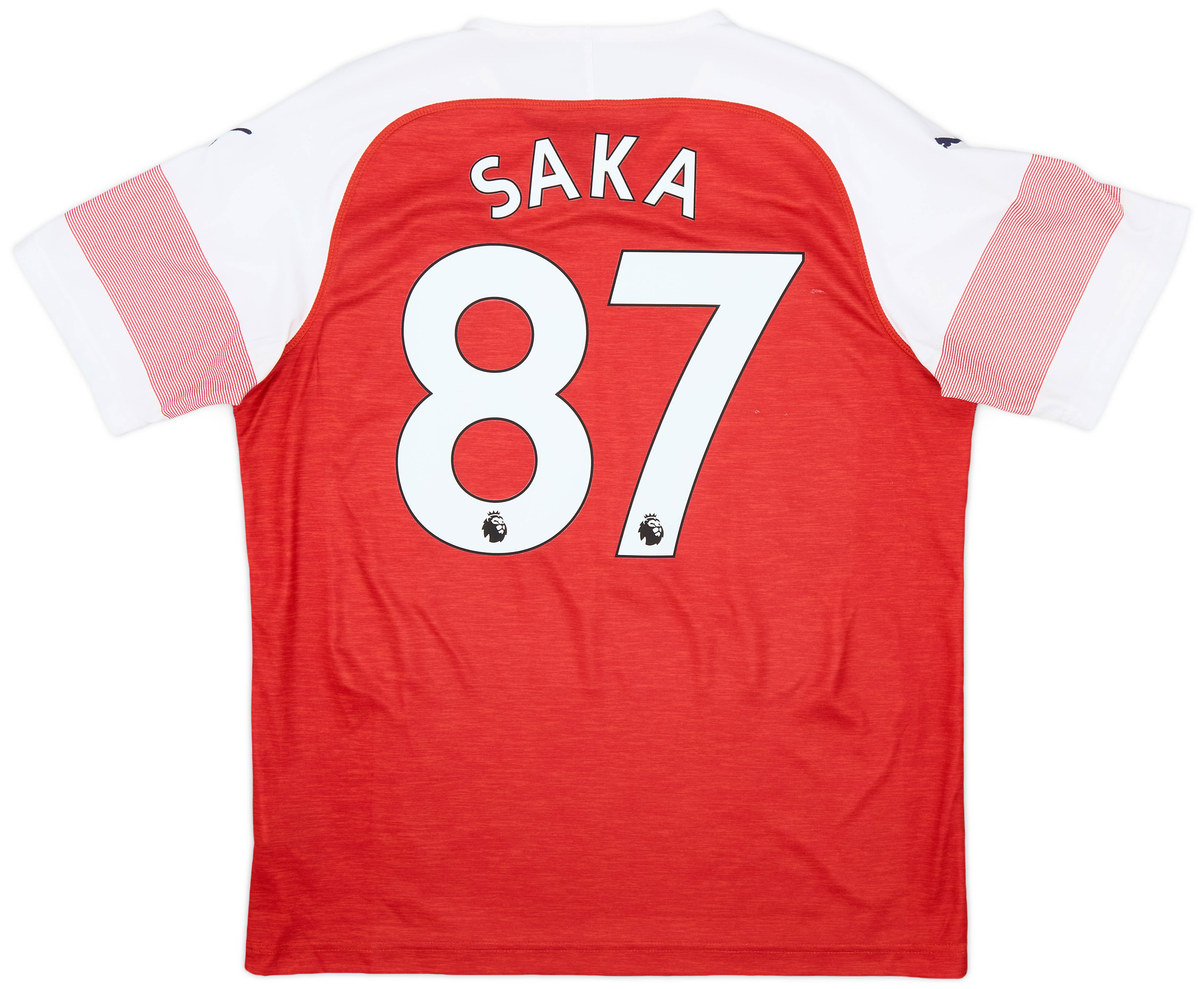 2018-19 Arsenal Home Shirt Saka #87 - 9/10 - (M)