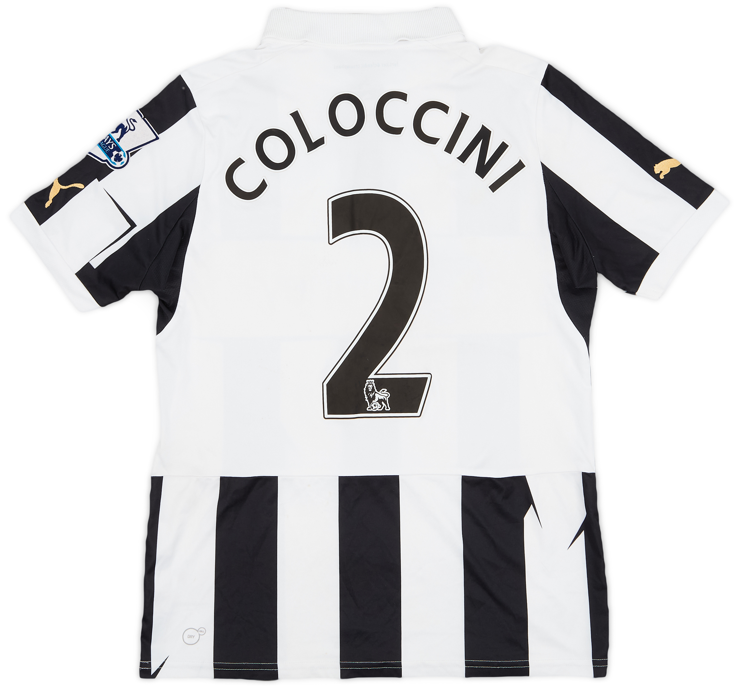 2012-13 Newcastle Home Shirt Coloccini #2 - 7/10 - (L.Boys)
