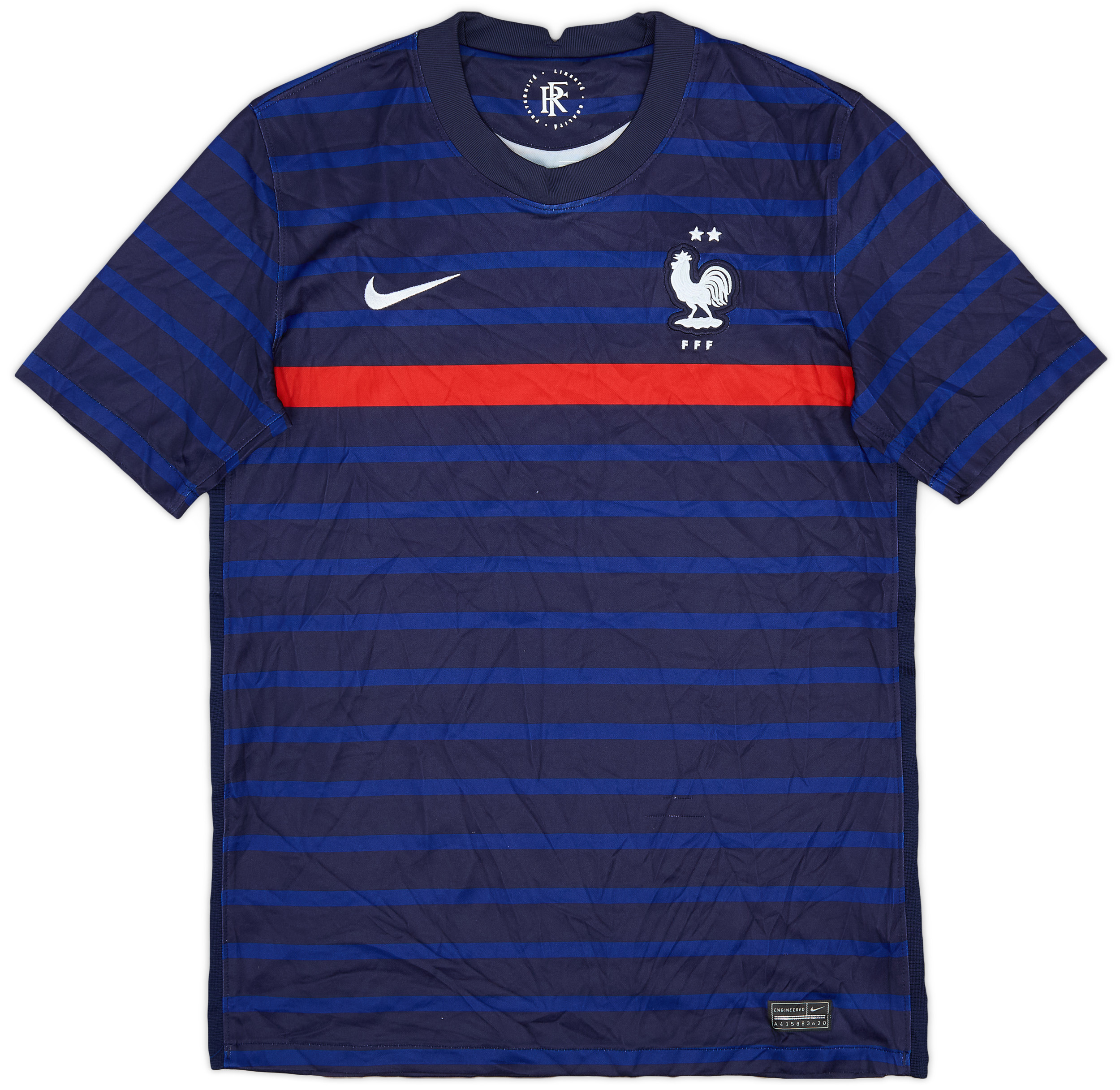 2020-21 France Home Shirt - 8/10 - (XL)