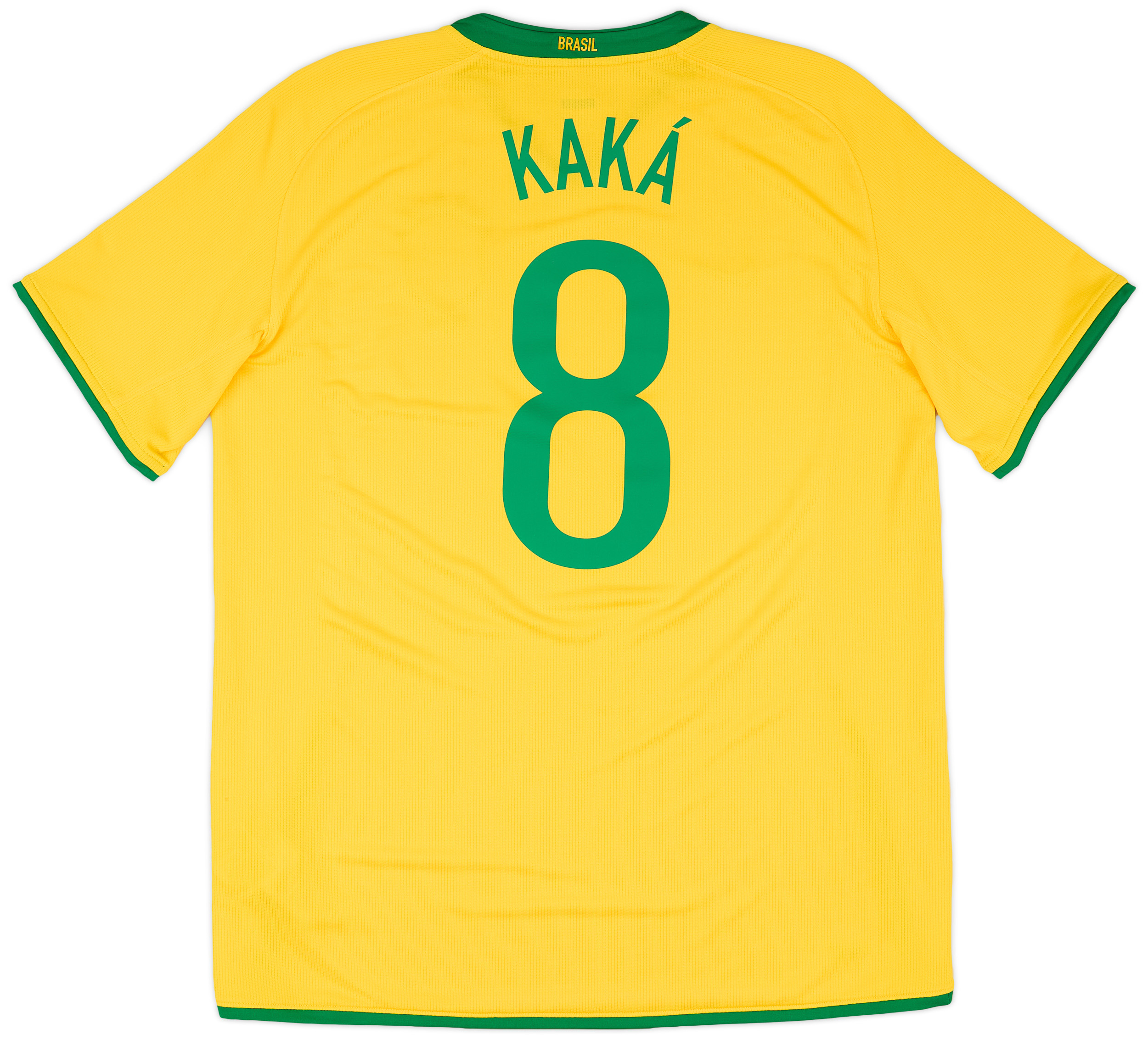 2008-10 Brazil Home Shirt Kaka #8 - 9/10 - (L)