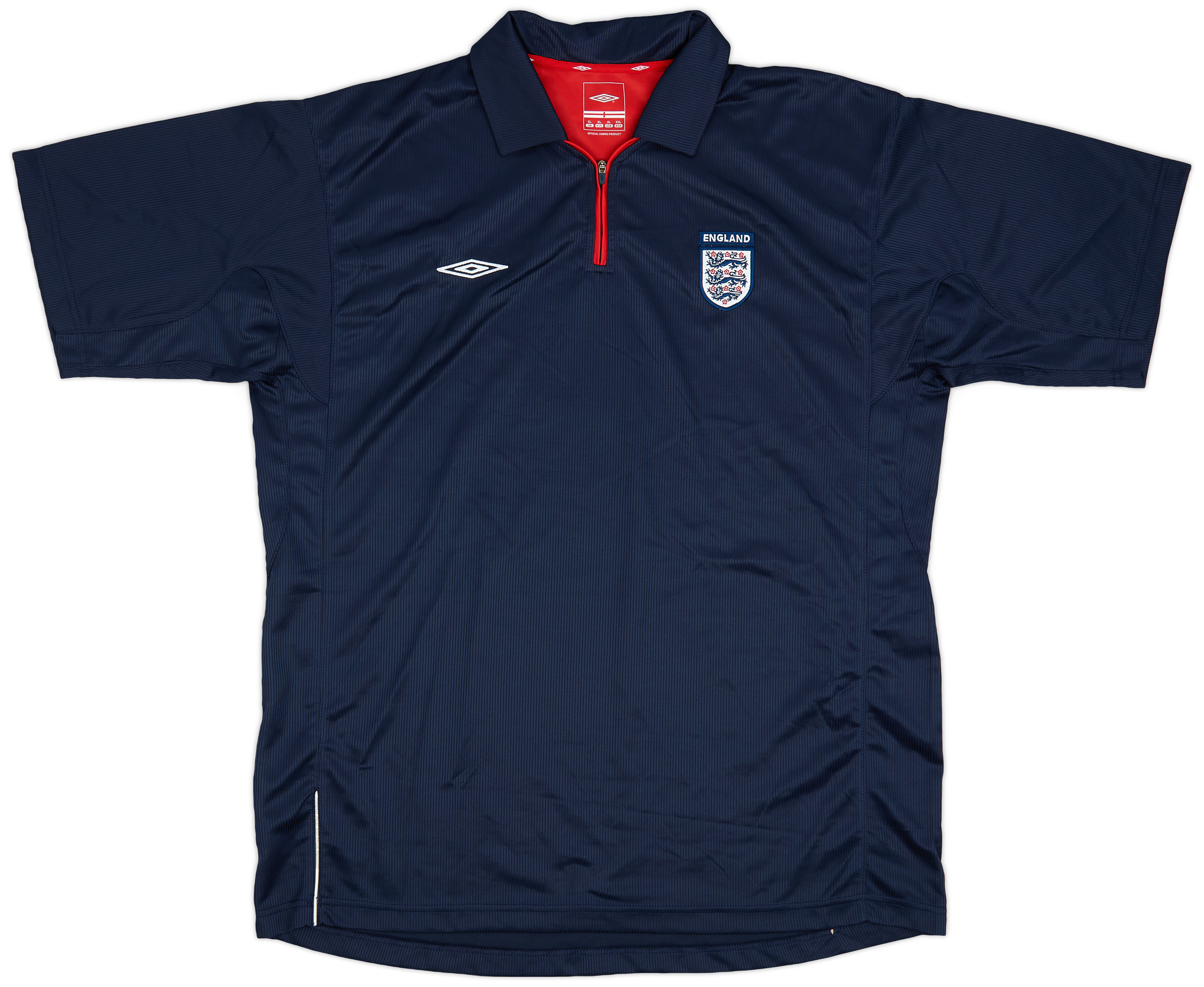 2006-07 England Umbro 1/4 Zip Training Shirt - 9/10 - (XL)