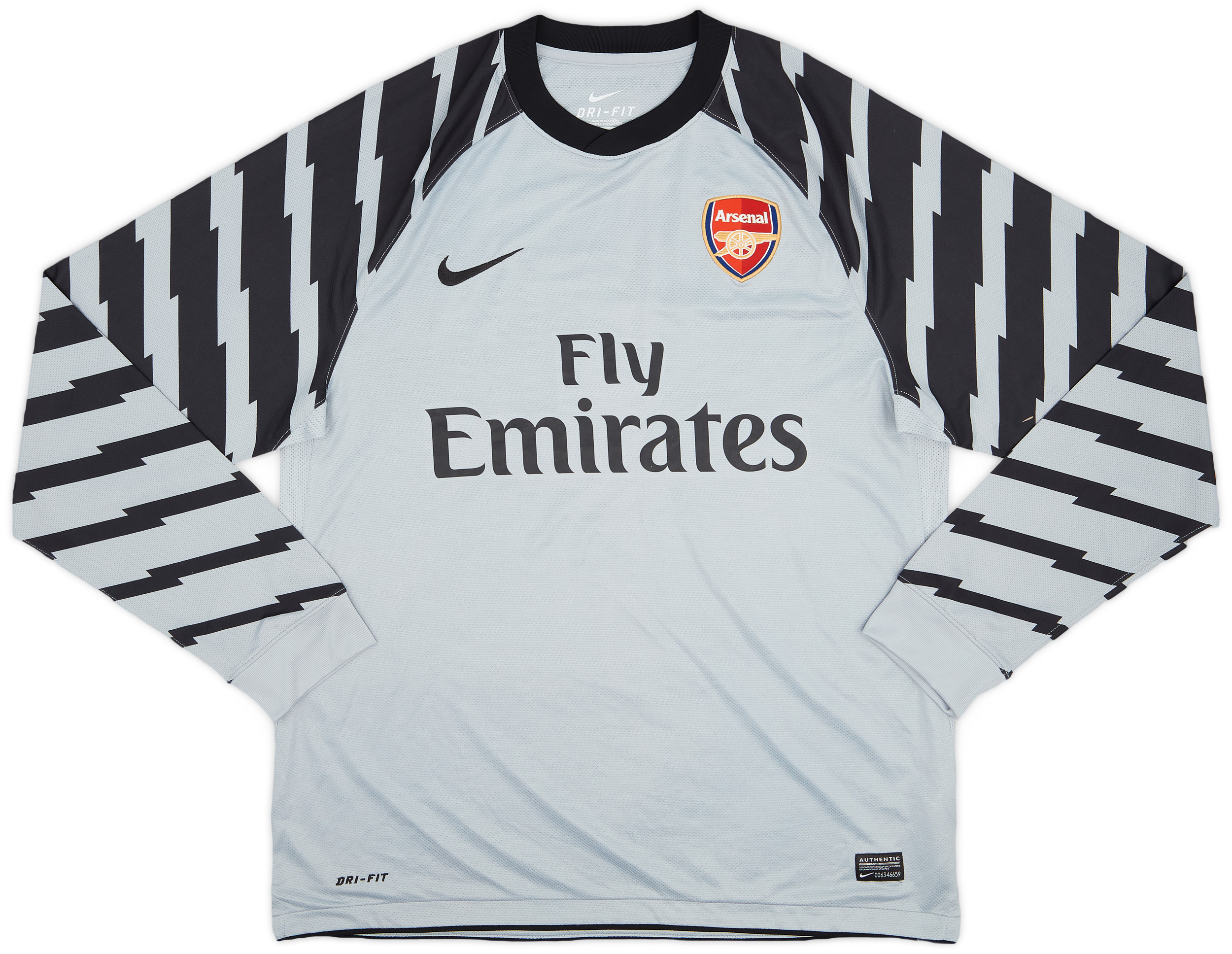 2010-11 Arsenal Grey GK Shirt - 9/10 - (L)