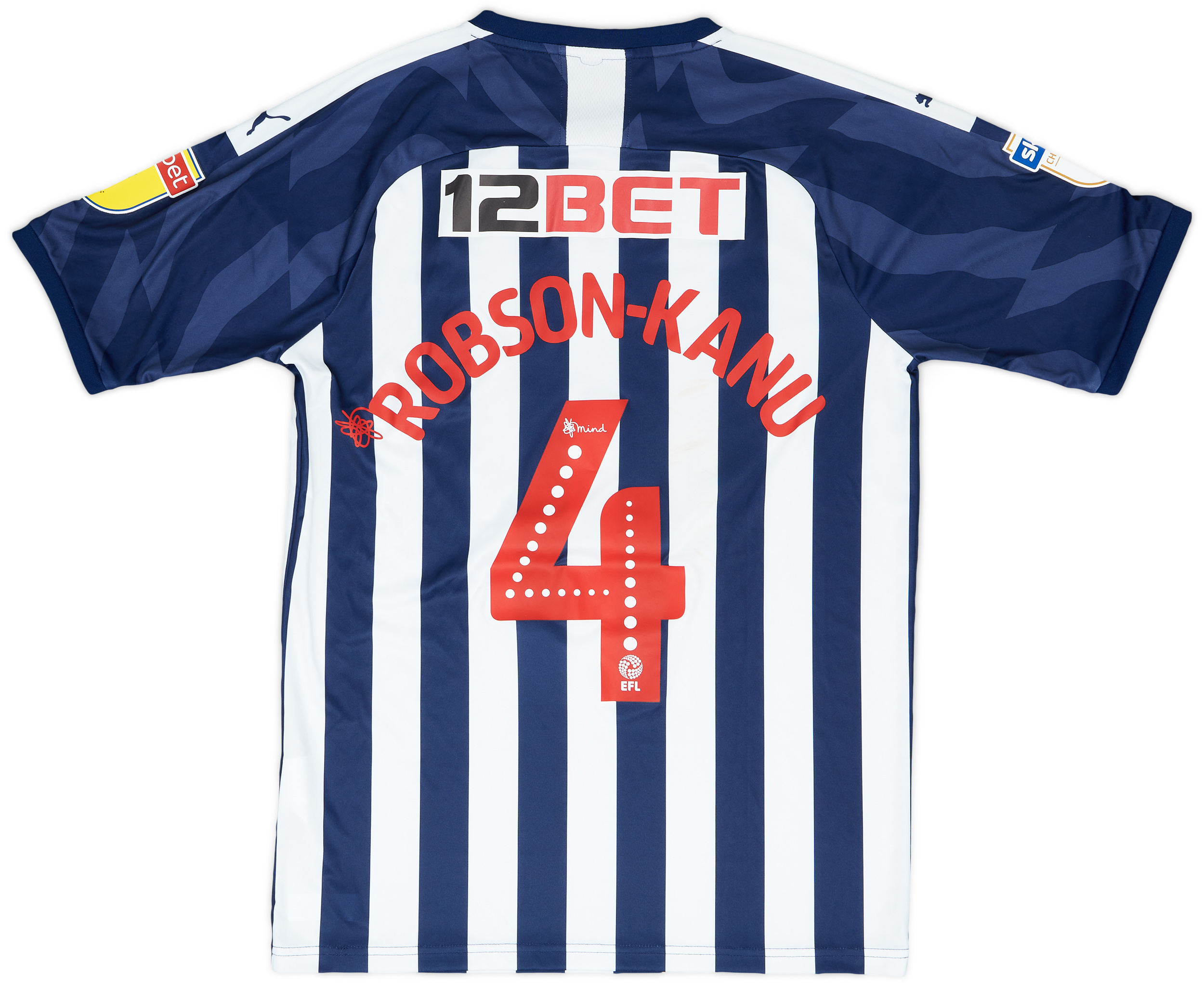 2019-20 West Brom Match Worn Home Shirt Robson-Kanu #4