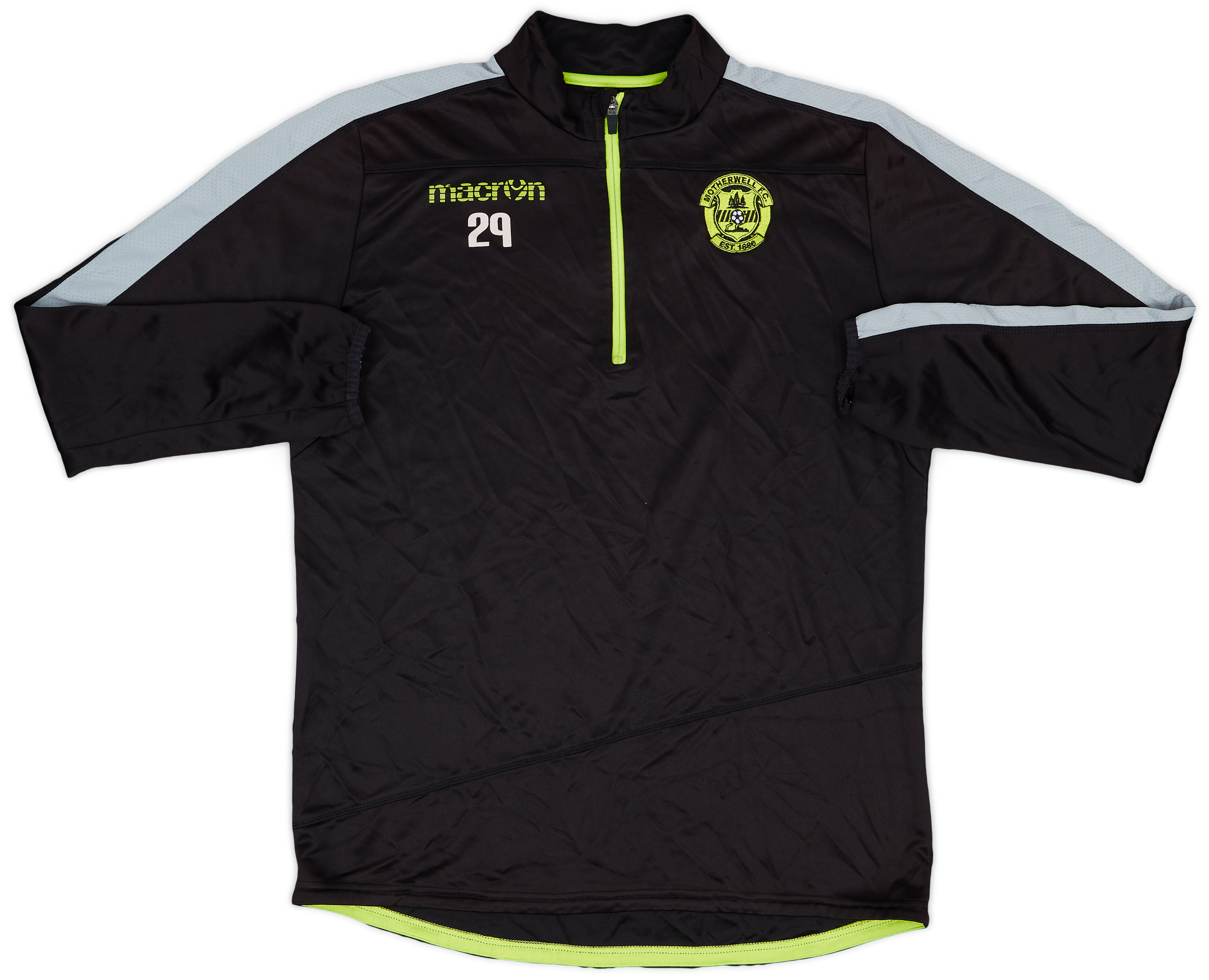 2014-15 Motherwell Macron Player Issue 1/4 Zip Drill Top #29 - 4/10 - (M)
