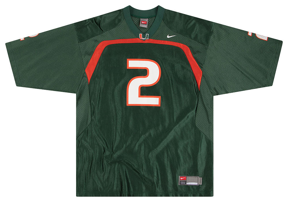 2008 Miami Hurricanes Cooper #2 Nike Jersey (Home) L