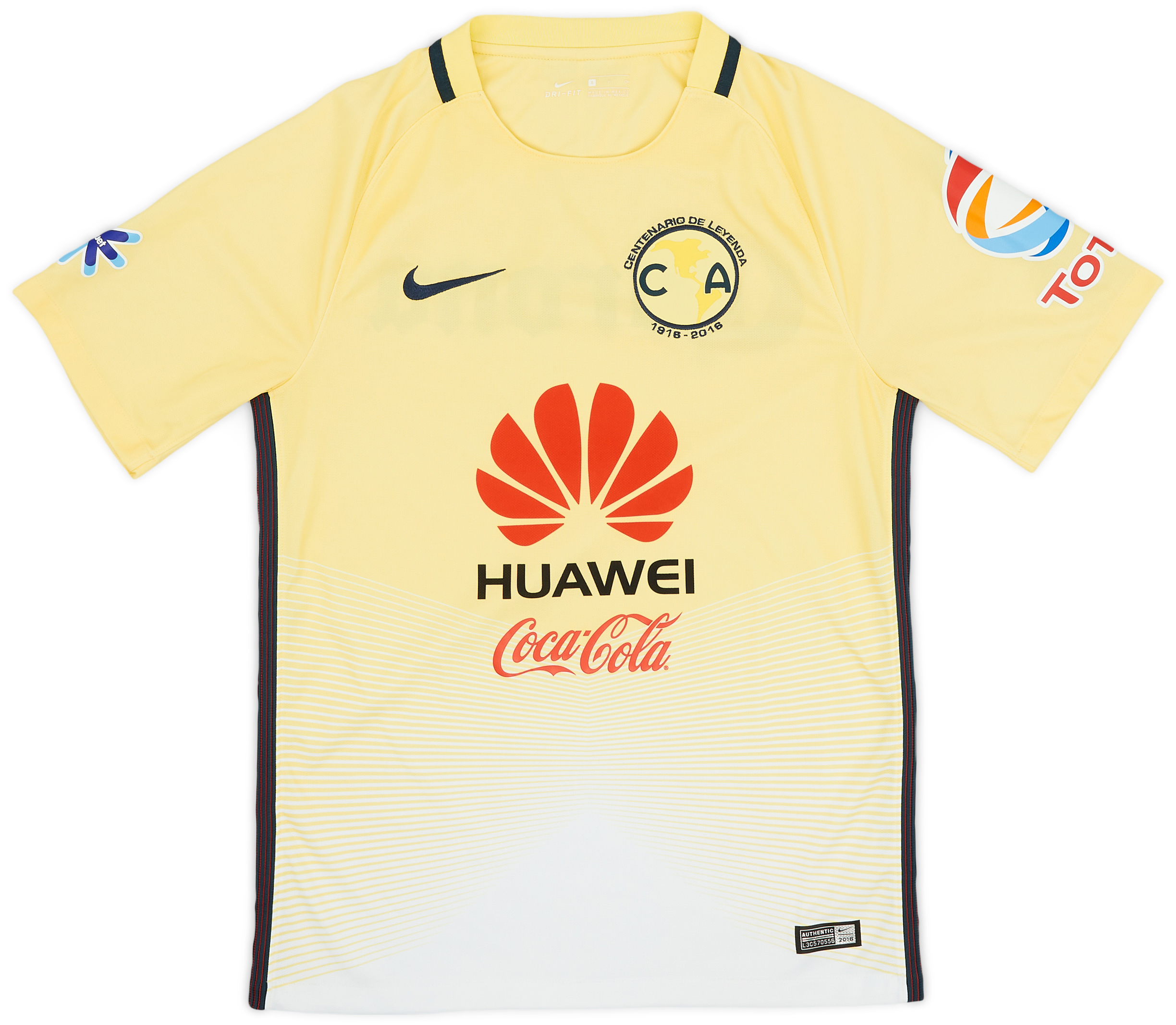 2016-17 Club America Centenary Home Shirt - 9/10 - (S)