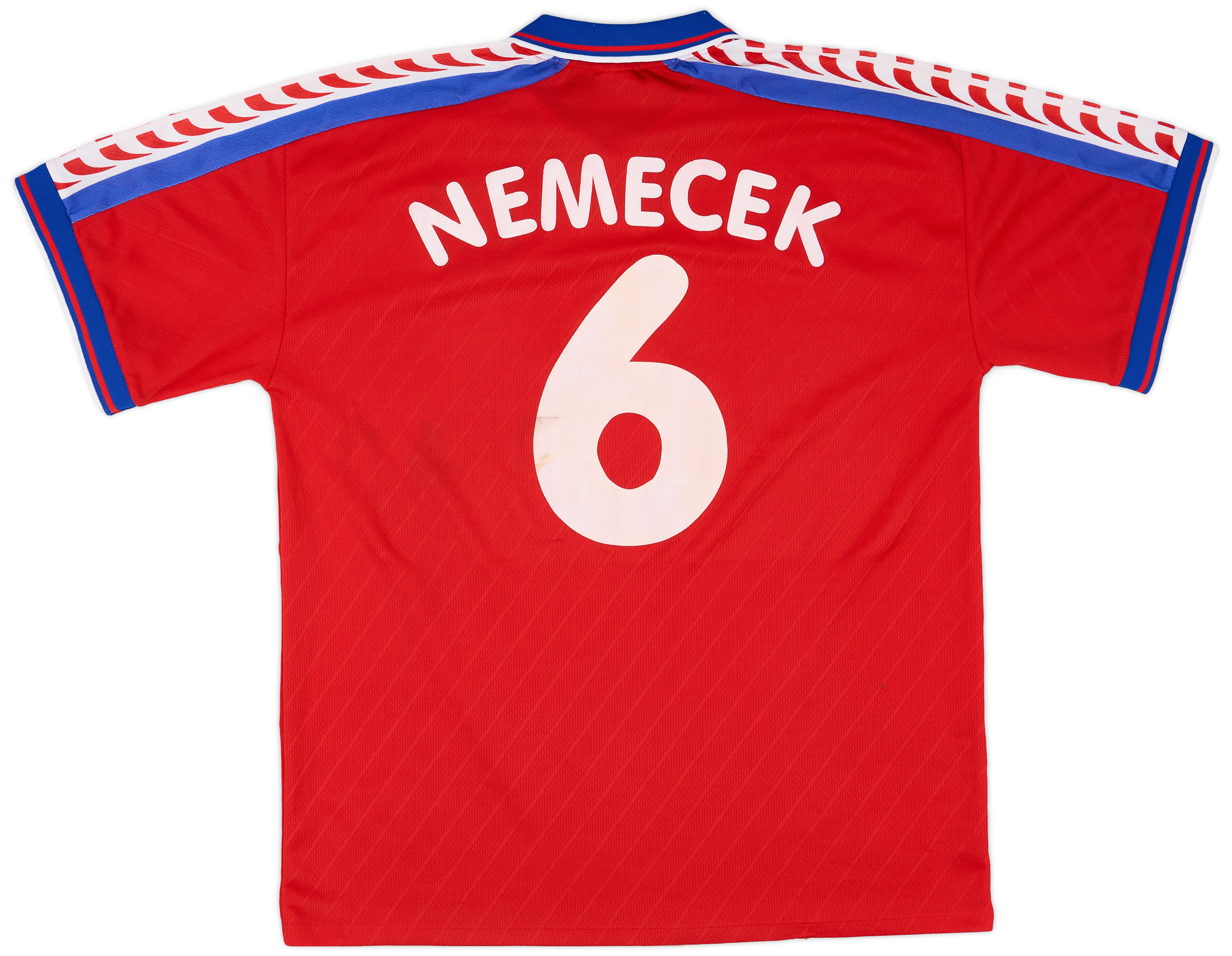 1996-98 Czech Republic Home Shirt Nemecek-#6 - 7/10 - (XL)