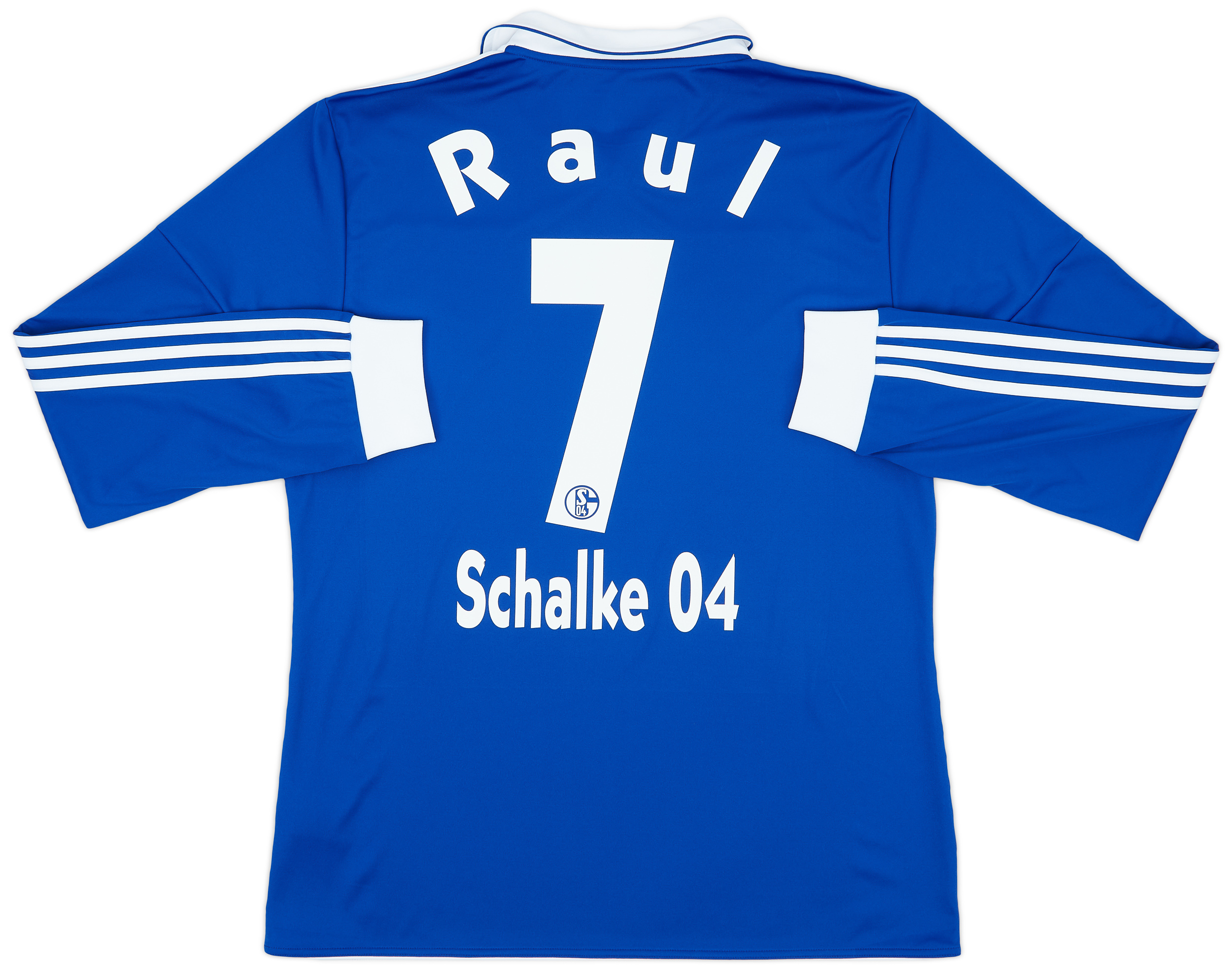 2010-12 Schalke Home L/S Shirt Raul #7 - 10/10 - (L)