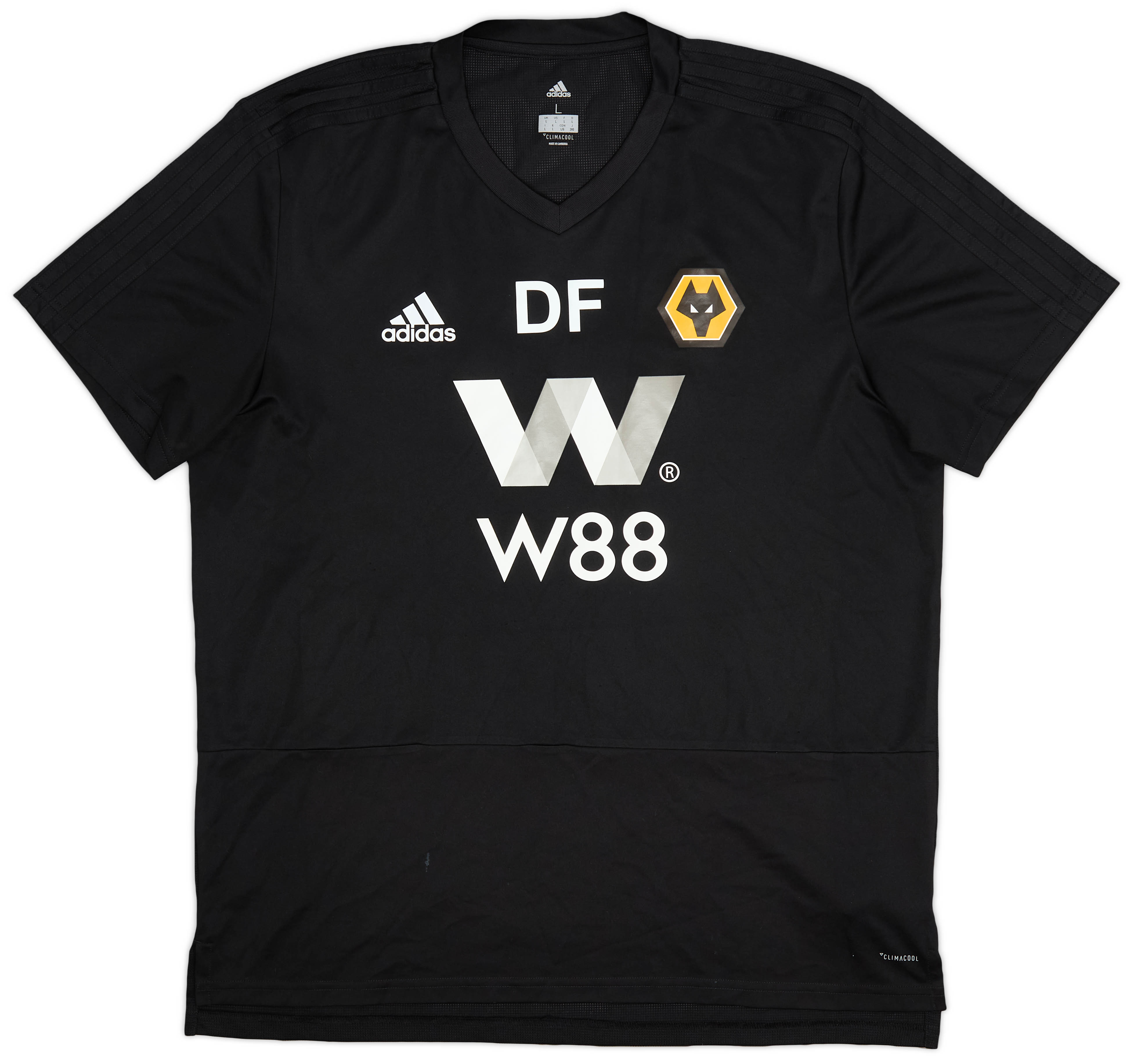 2018-19 Wolves adidas Staff Issue Training Shirt DF - 8/10 - (L)