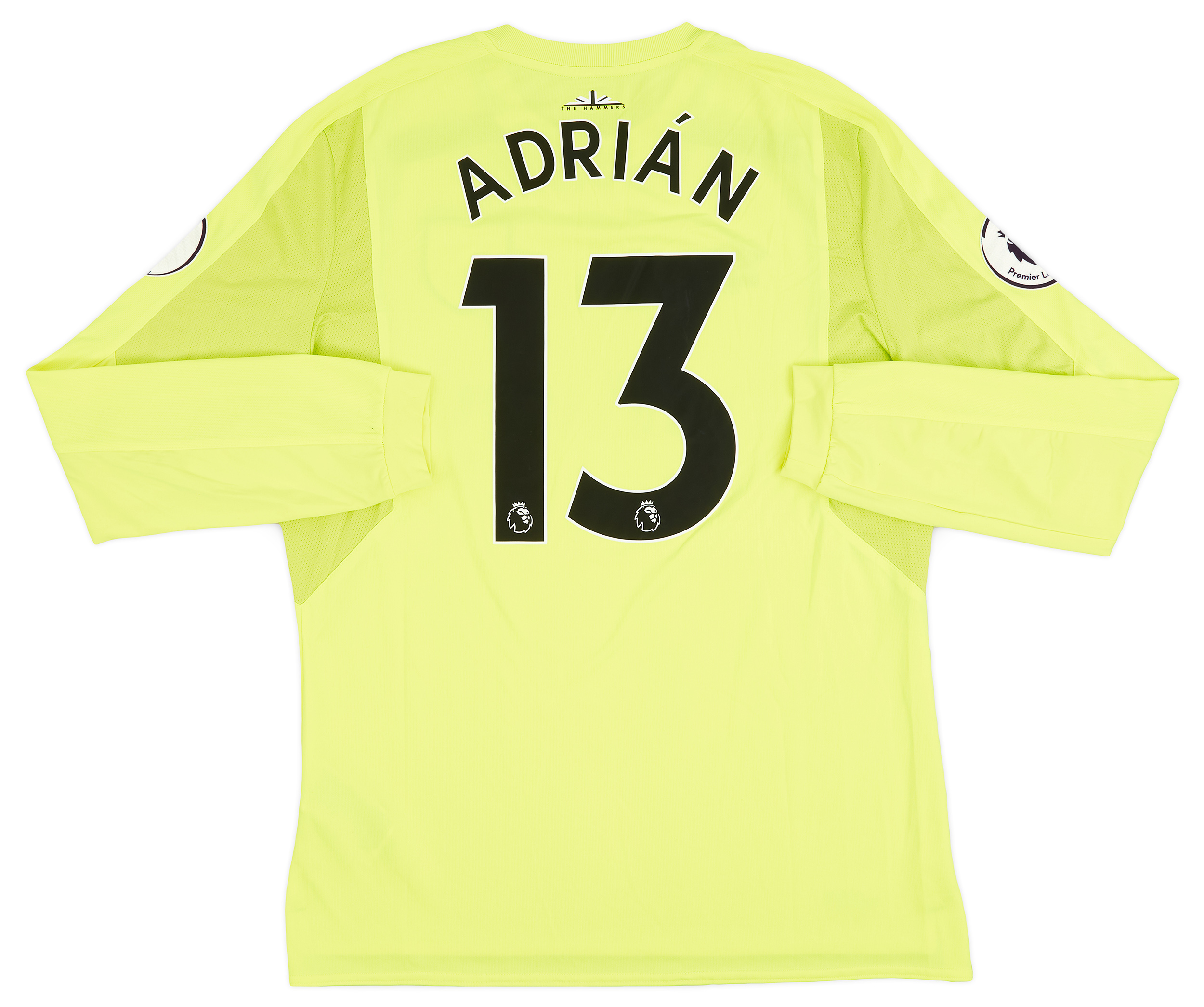 2017-18 West Ham Match Issue GK Shirt Adrian #13