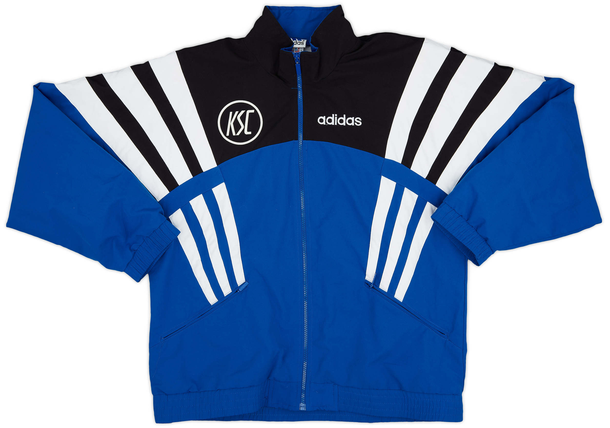 1996-97 Karlsruhe adidas Track Jacket - 8/10 - (M)