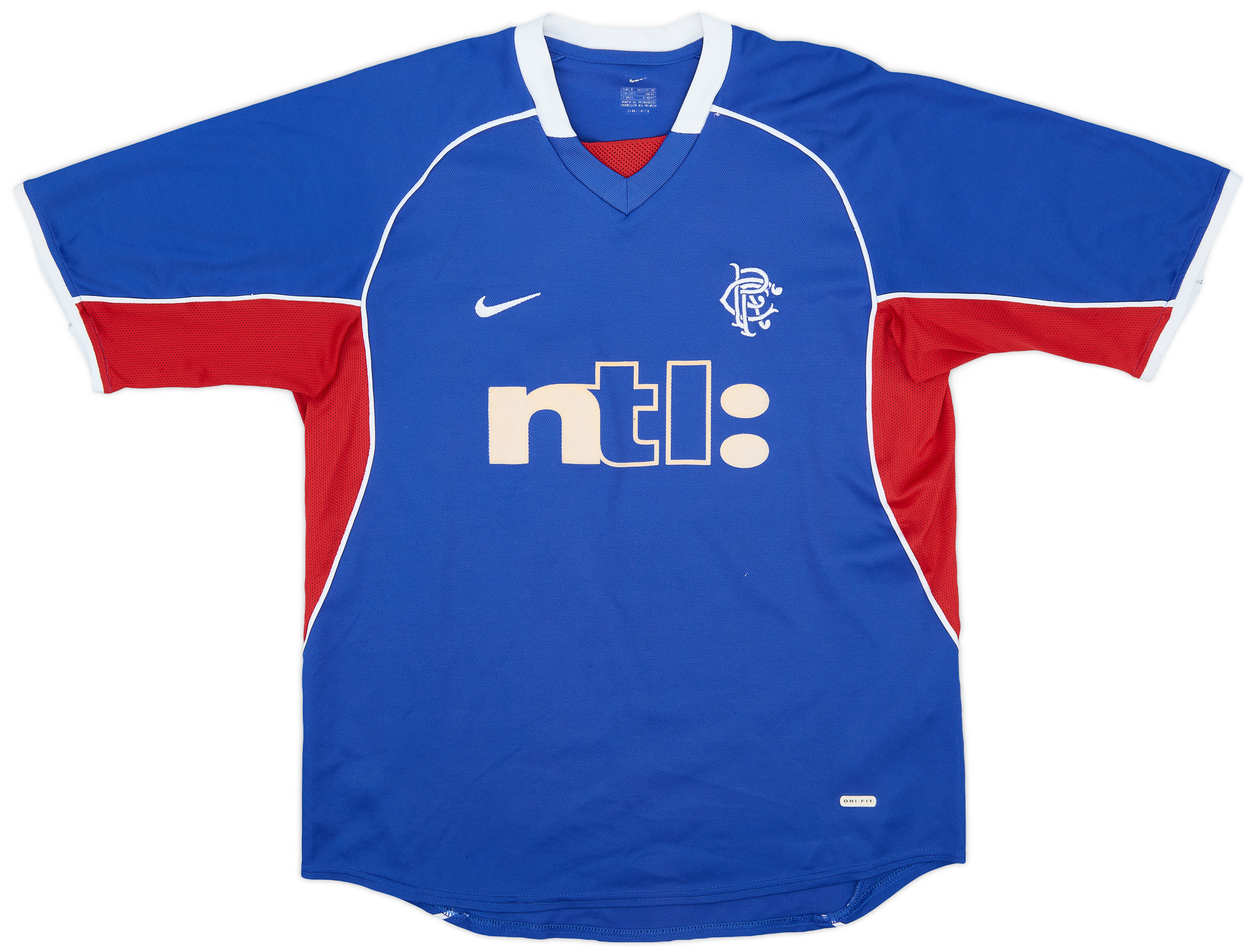 2001-02 Rangers Home Shirt - 8/10 - (L)