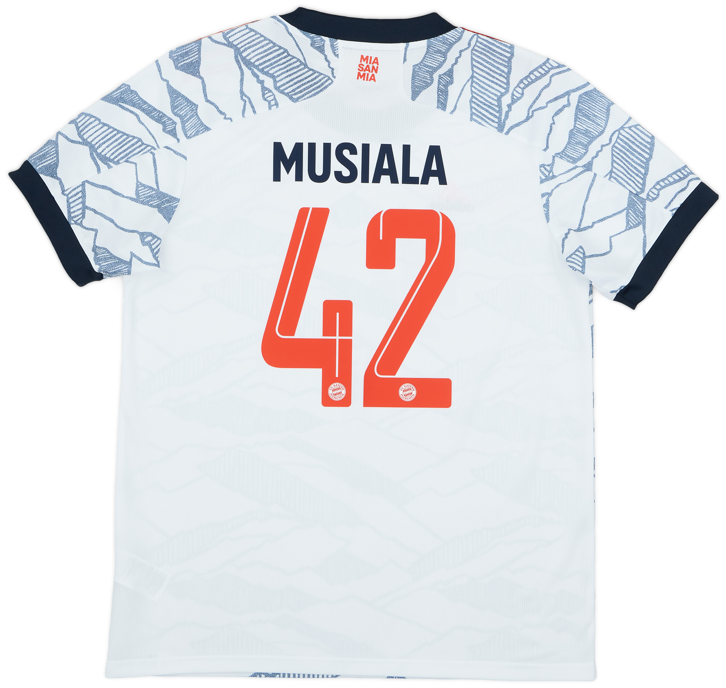2021-22 Bayern Munich Third Shirt Musiala #42 - 10/10 - (L)