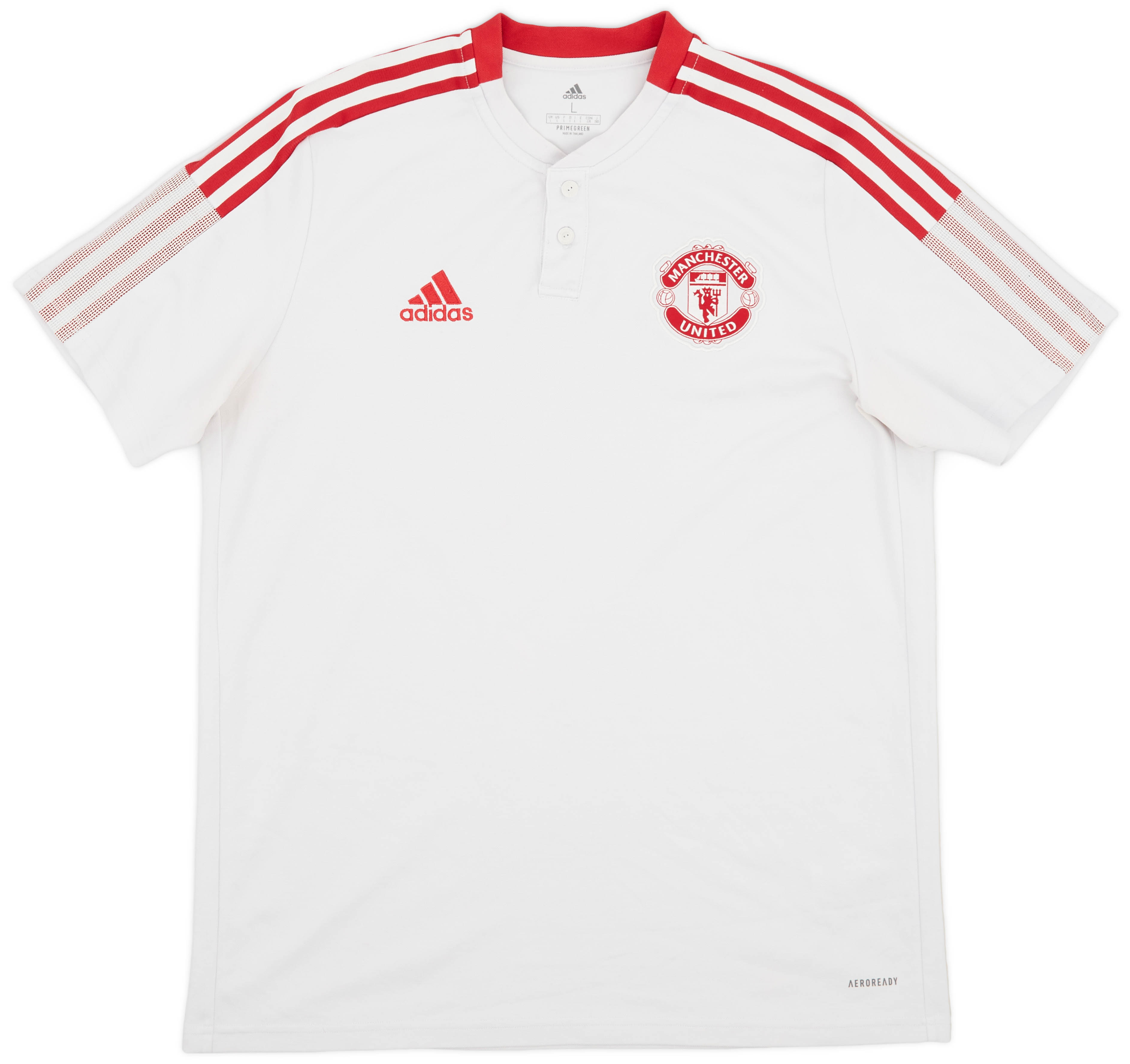2021-22 Manchester United adidas Polo Shirt - 9/10 - (L)