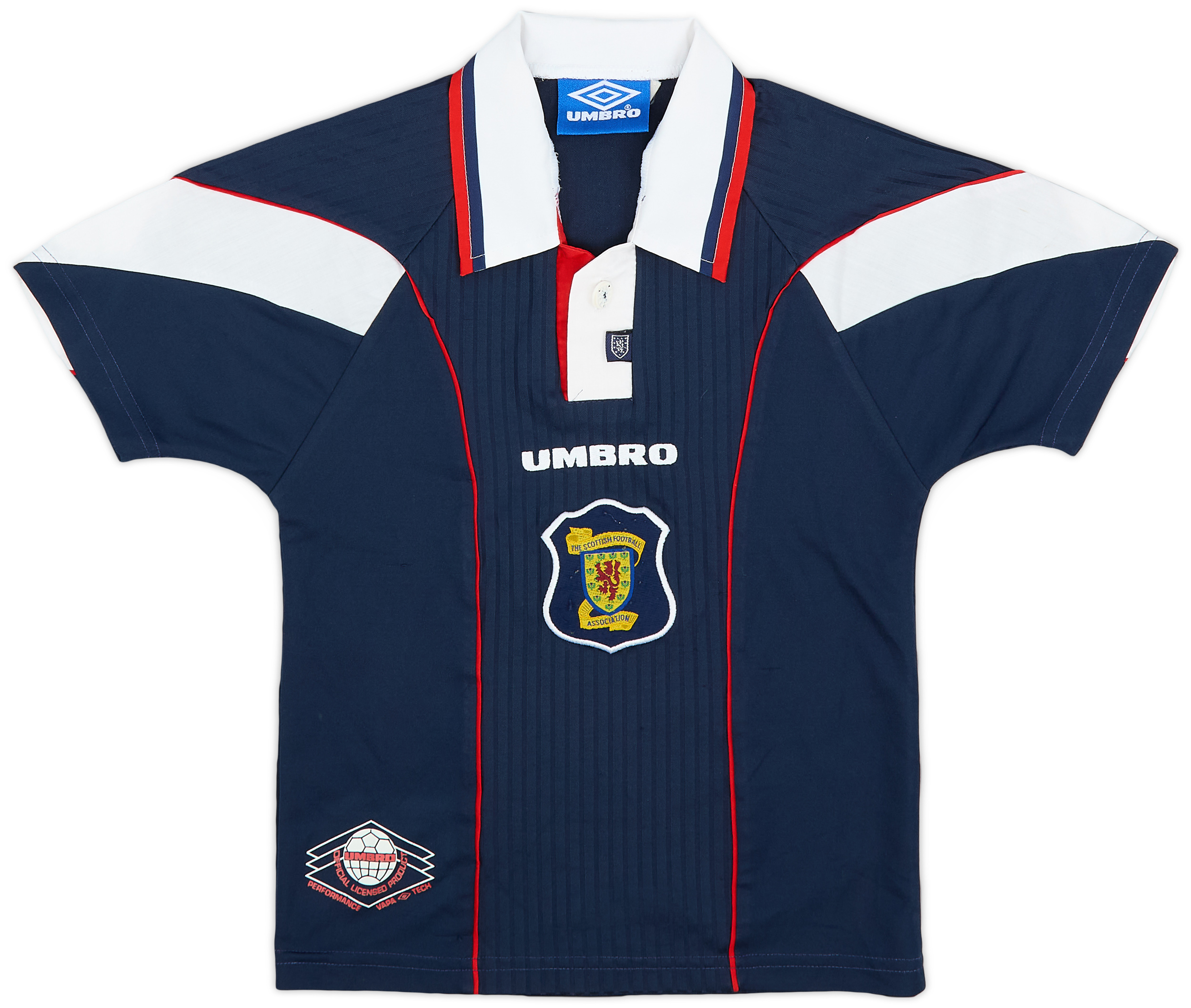 1996-98 Scotland Home Shirt - 8/10 - (XS.Boys)