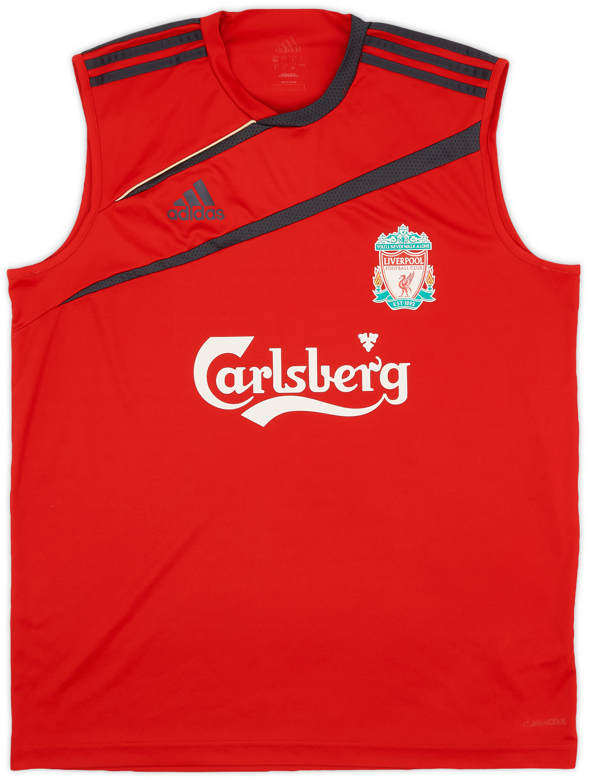 2009-10 Liverpool adidas Training Vest - 8/10 - (L)