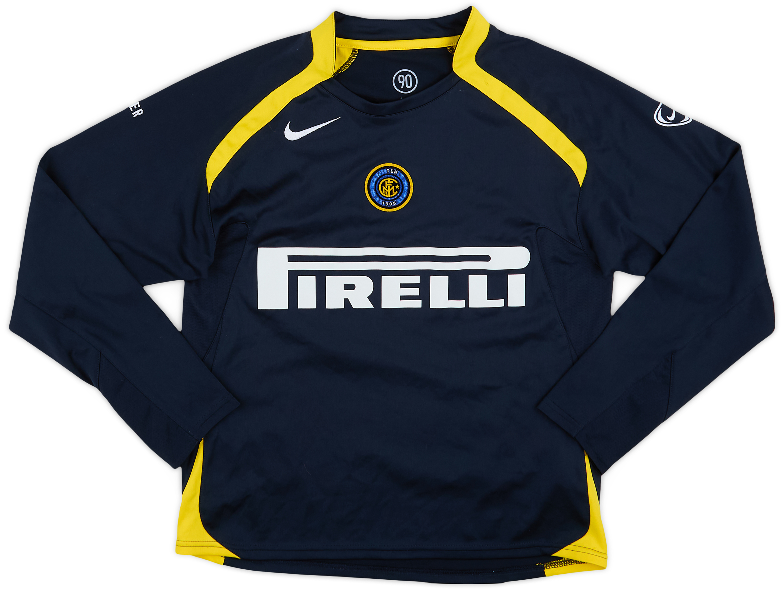 2005-06 Inter Milan Nike Training L/S Shirt #8 - 3/10 - (L.Boys)