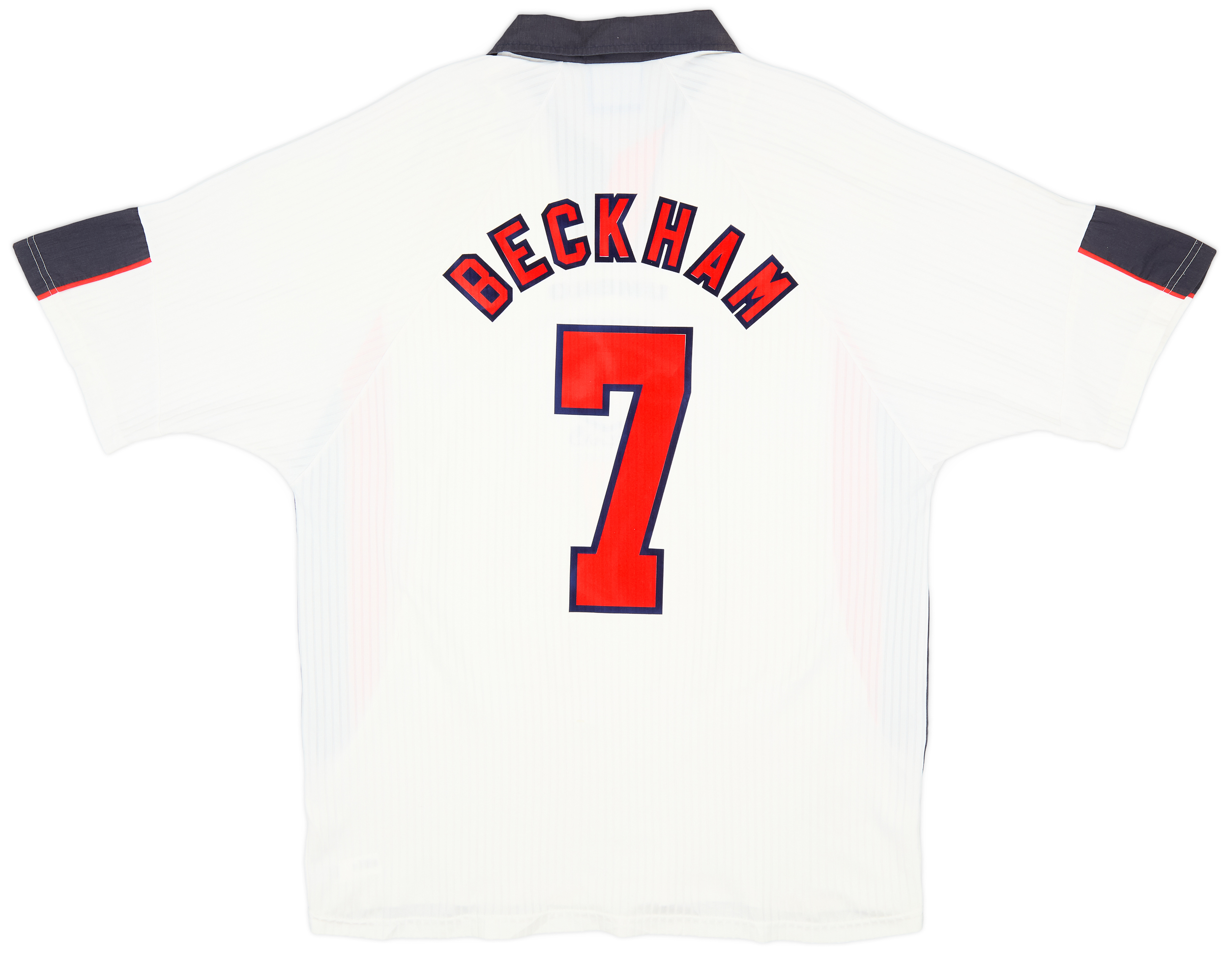 1997-99 England Home Shirt Beckham #7 - 5/10 - (XXL)