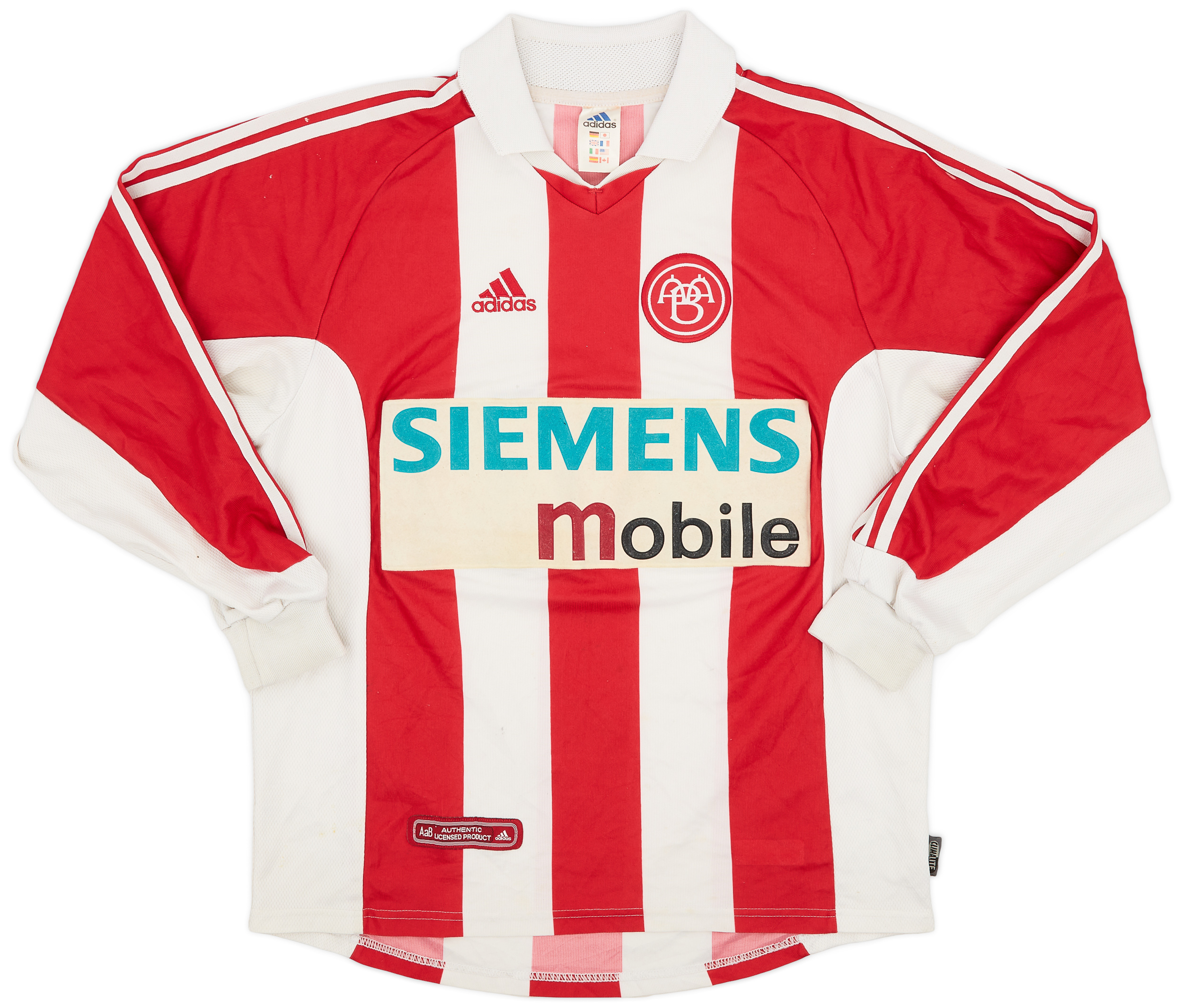 2001-02 Aalborg Home L/S Shirt - 5/10 - (L)