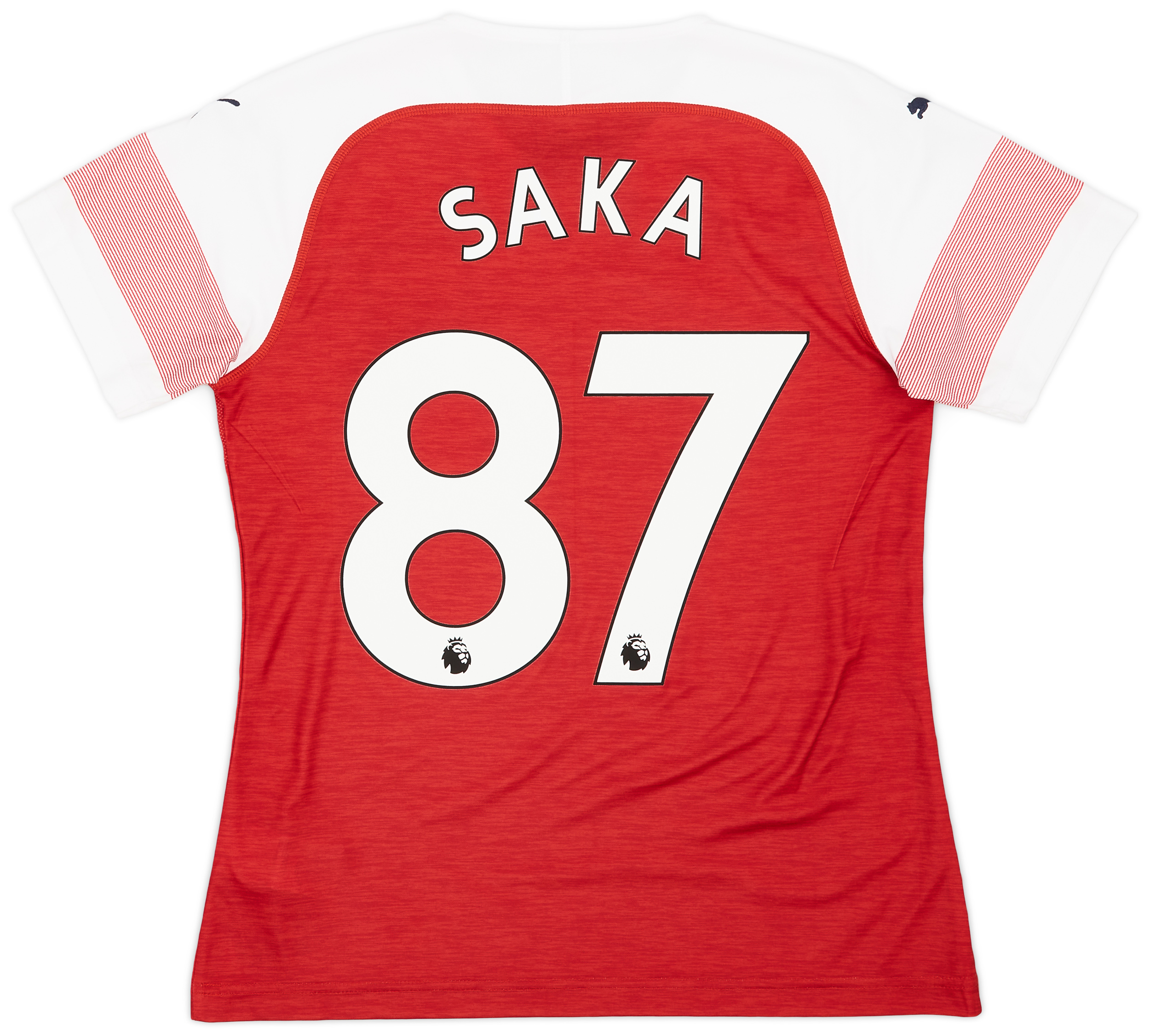 2018-19 Arsenal Home Shirt Saka #87 - 9/10 - (Women's M)