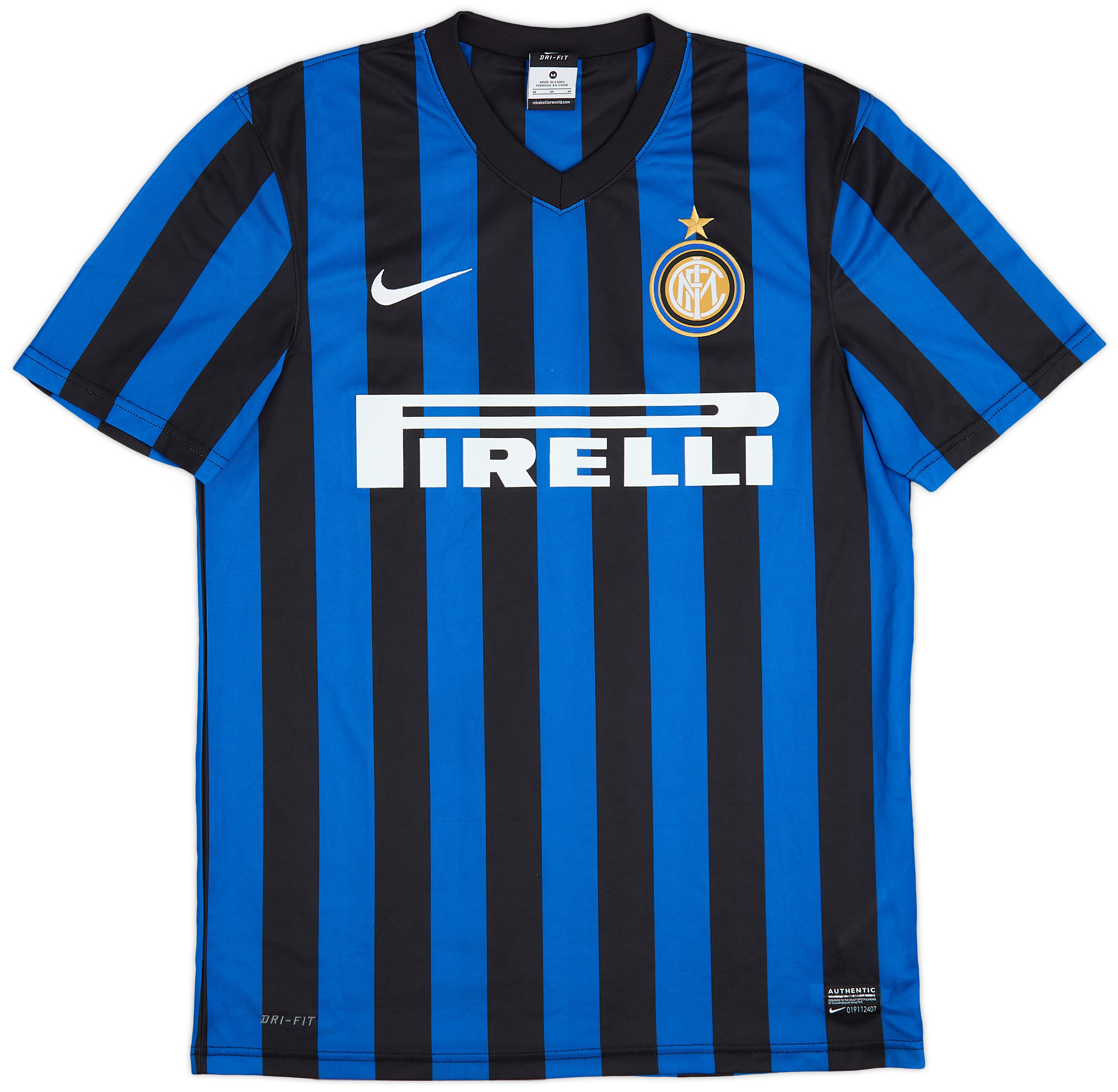2011-12 Inter Milan Basic Home Shirt - 9/10 - (M)