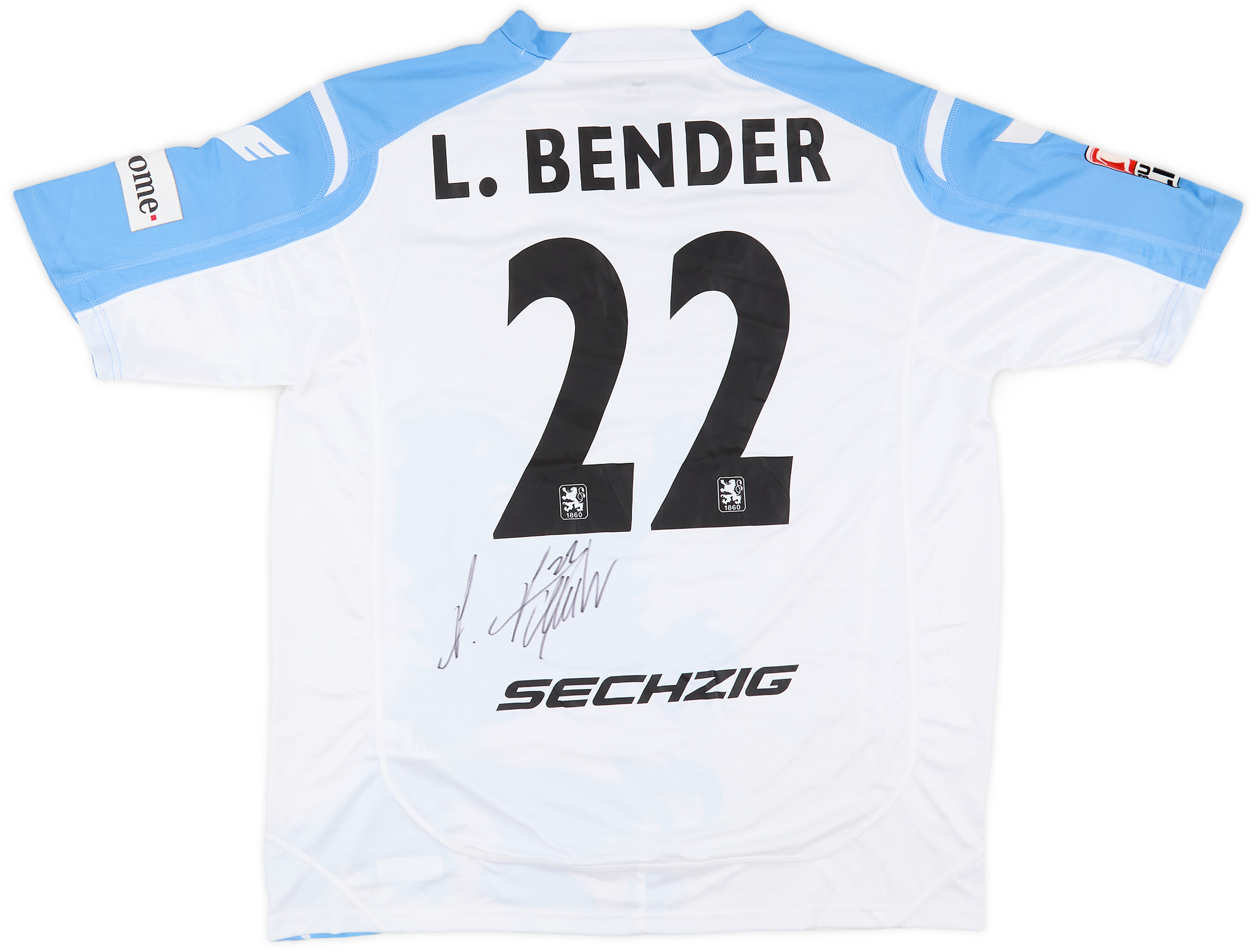2008-09 1860 Munich Signed Home Shirt L. Bender #22 - 6/10 - (XL)