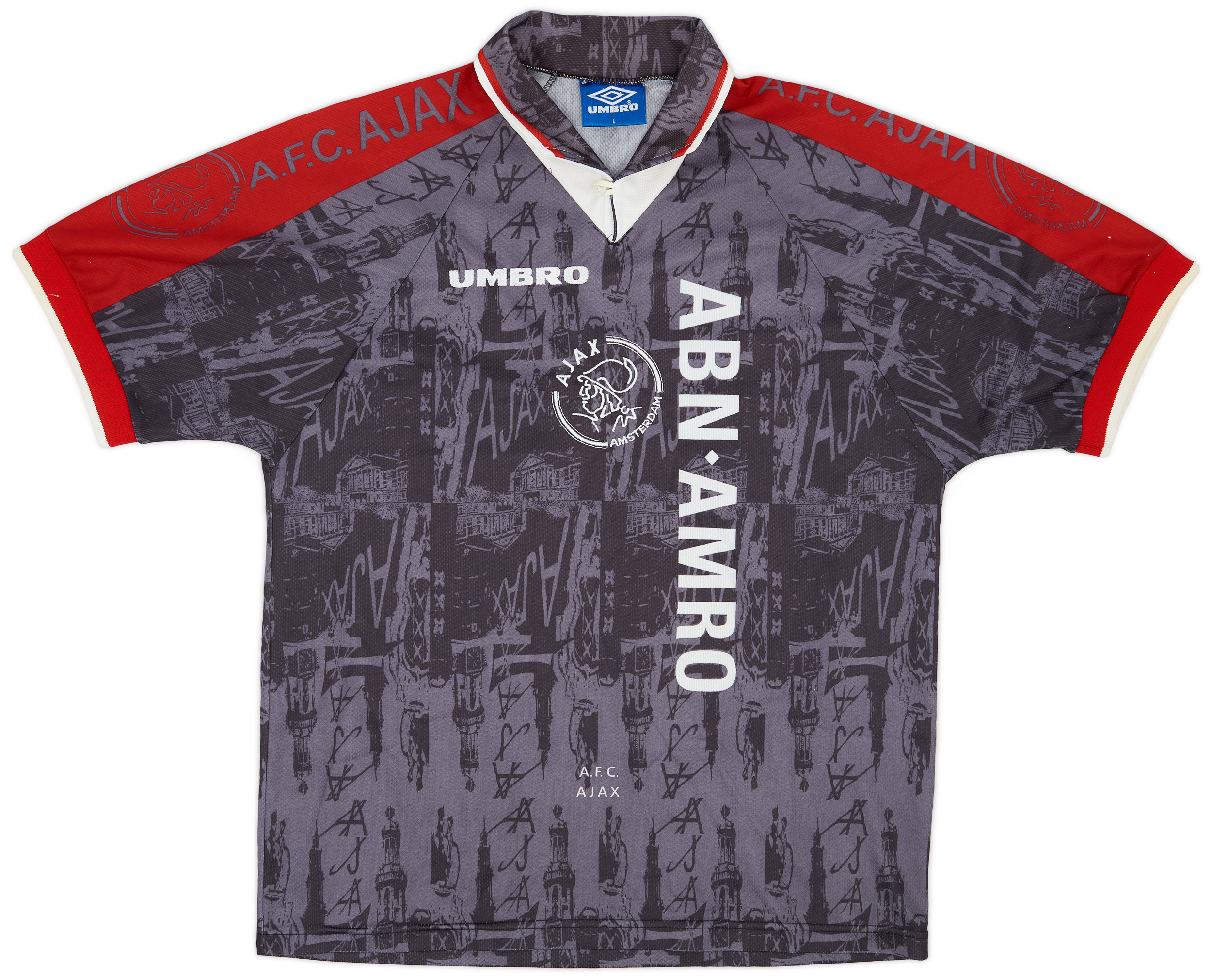 1996-97 Ajax Away Shirt Kluivert #9 - 9/10 - (L)