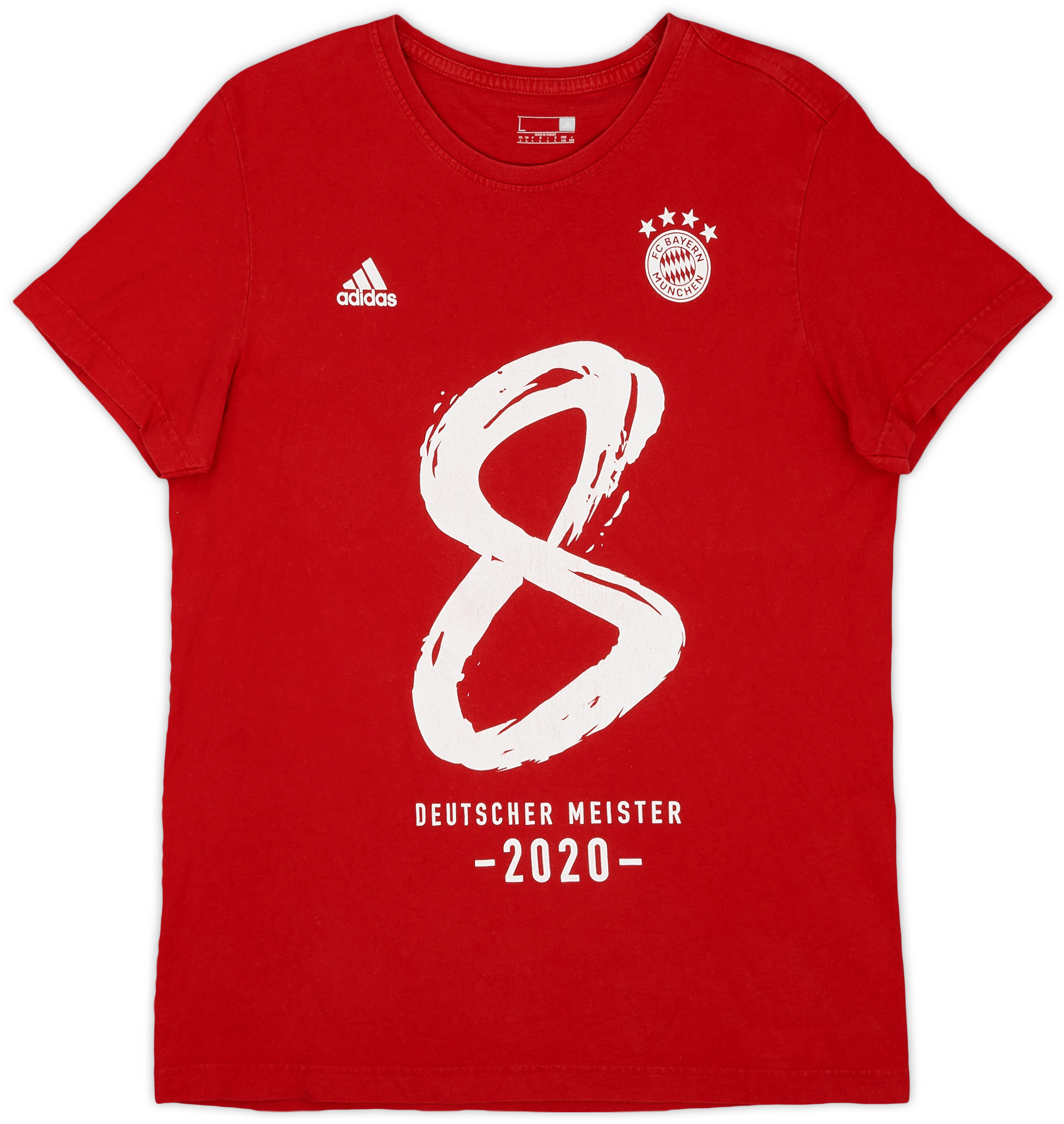 2020-21 Bayern Munich adidas Cotton Tee - 6/10 - (L)