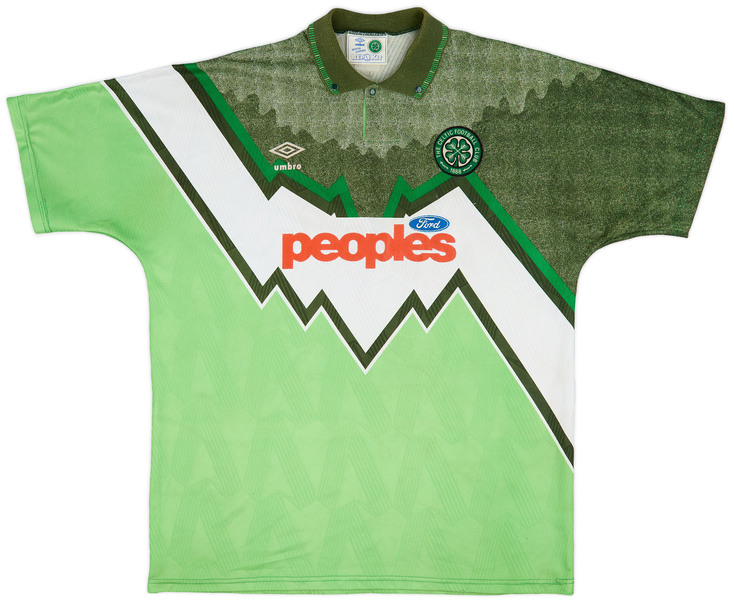 1991-92 Celtic Away Shirt - 4/10 - (XL)