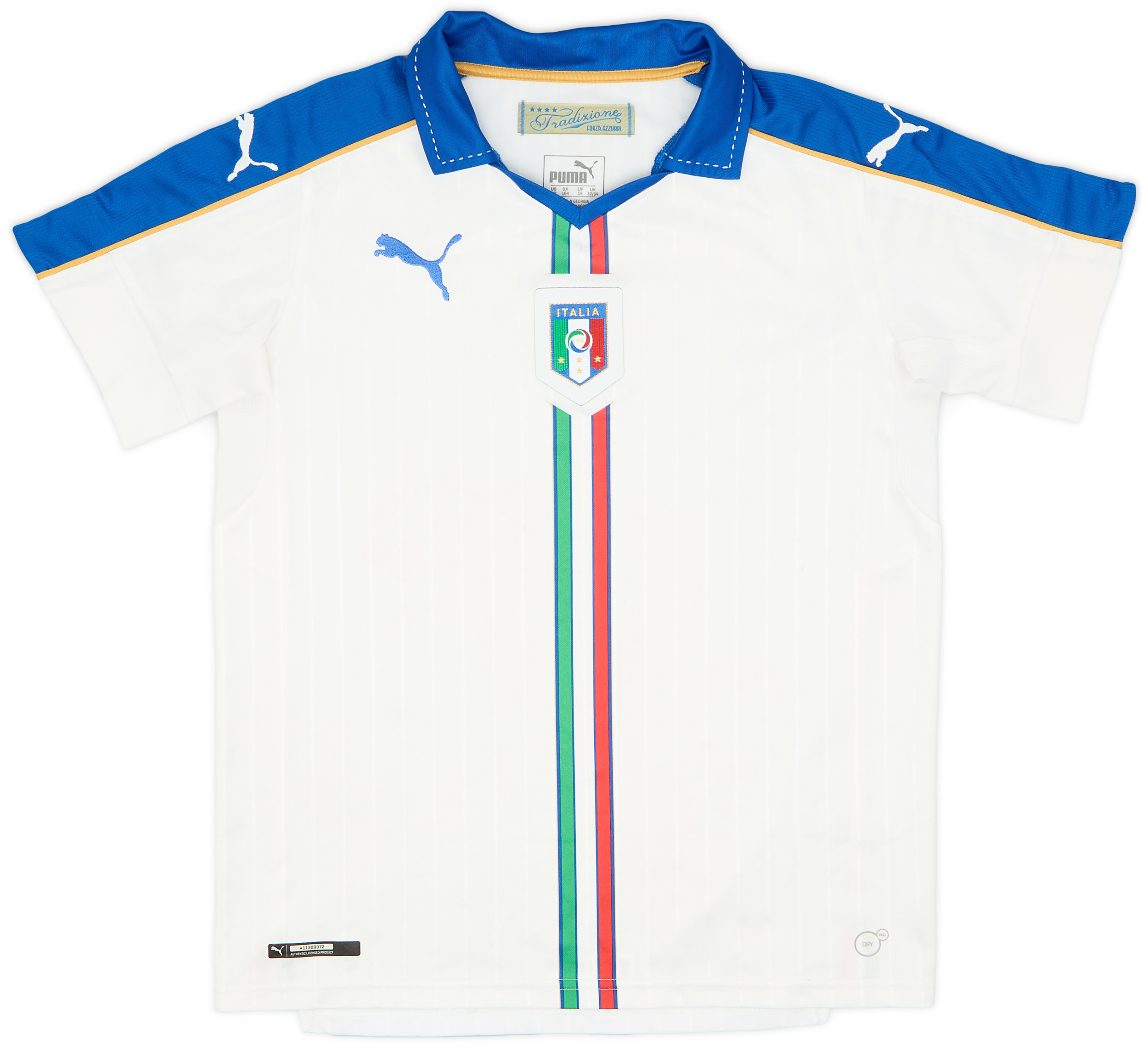 2016-17 Italy Away Shirt - 8/10 - (L.Boys)