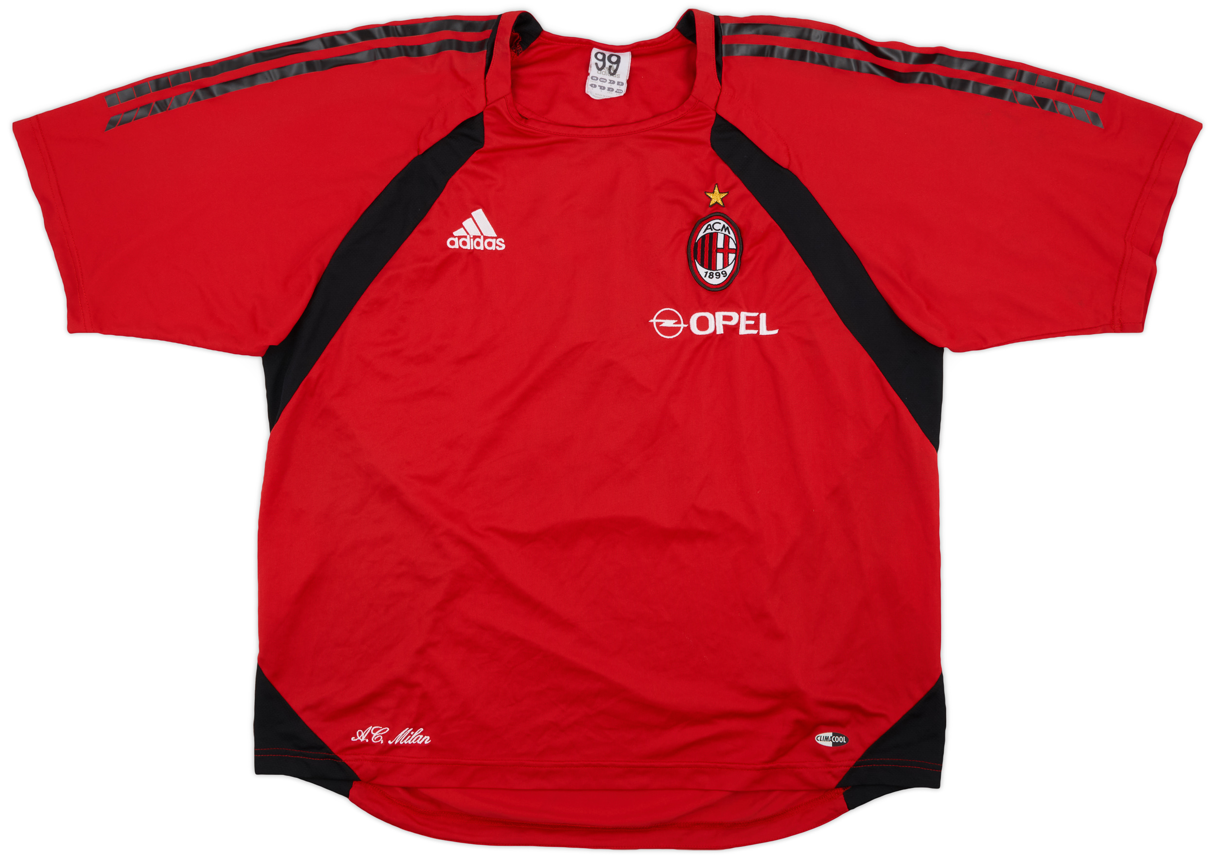 2005-06 AC Milan adidas Training Shirt - 7/10 - (L/XL)