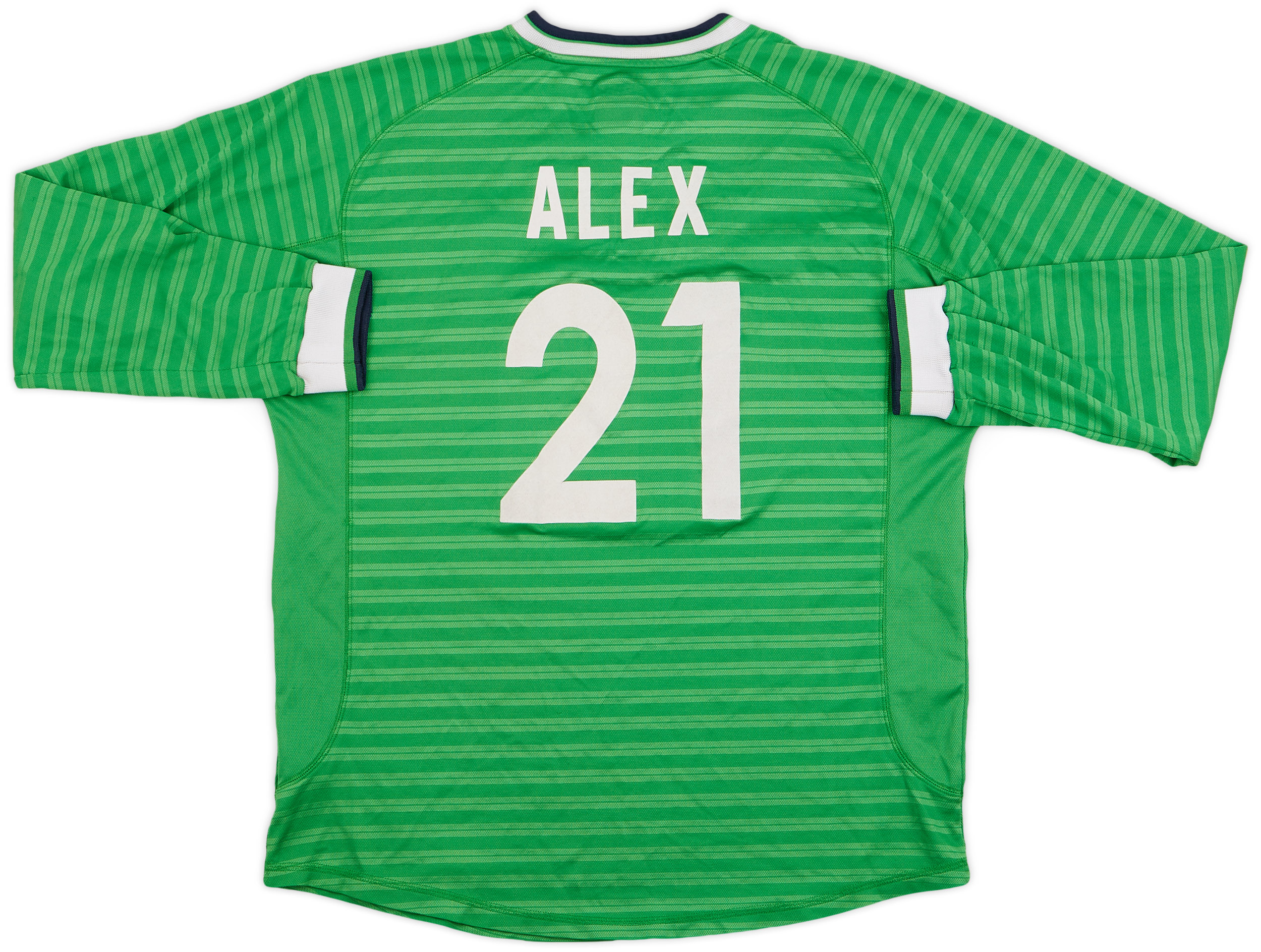 2000-01 Saint Etienne Home L/S Shirt Alex #21 - 8/10 - (L)