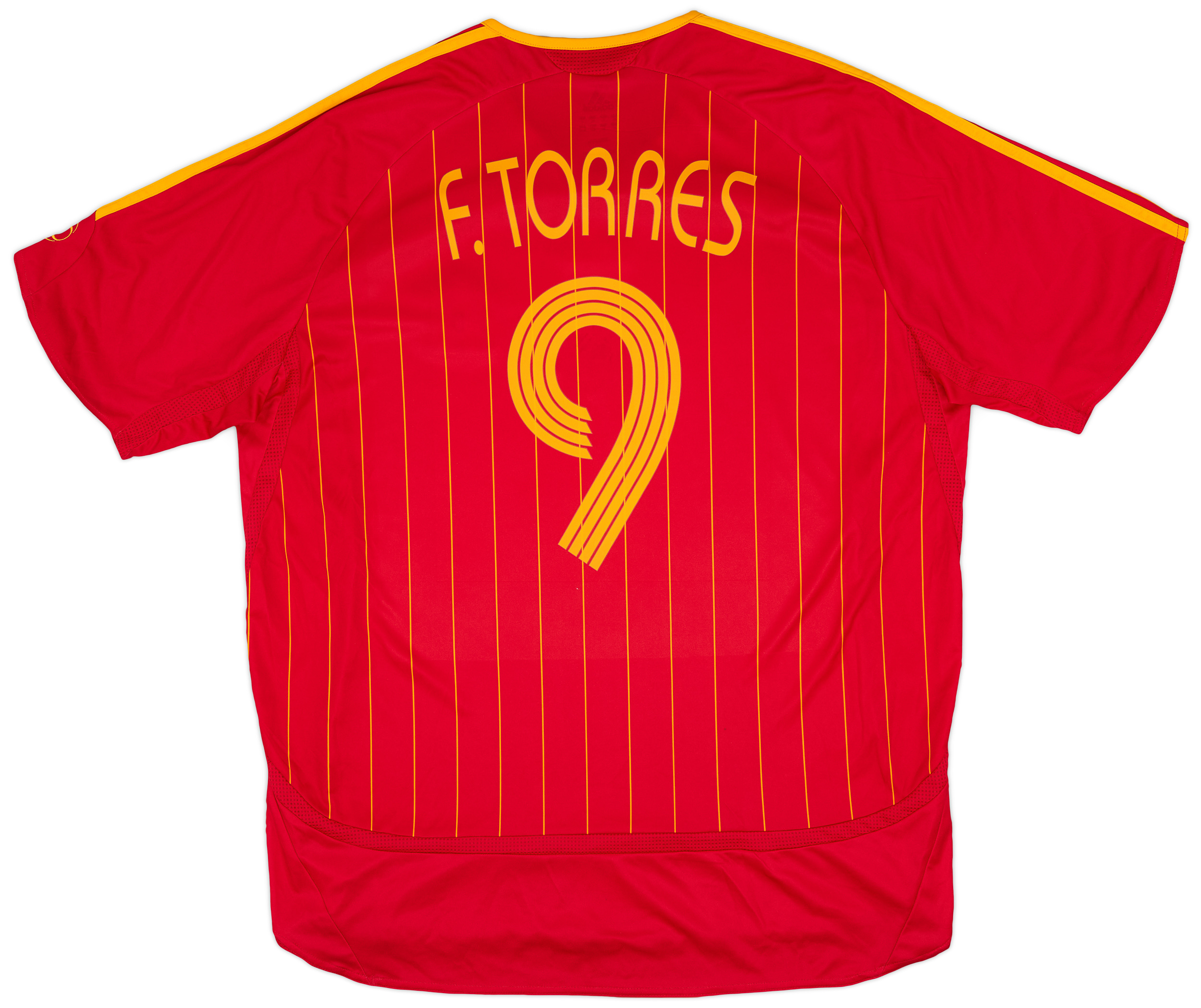 2006-08 Spain Home Shirt Torres #9 - 9/10 - (XL)