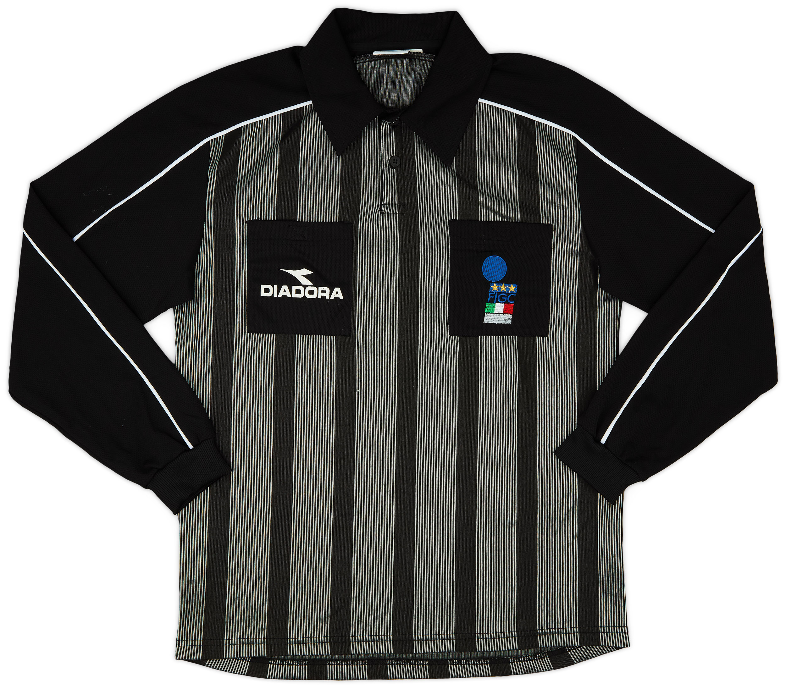 1990s Italy FIGC Diadora Referee L/S Shirt - 7/10 - (L)