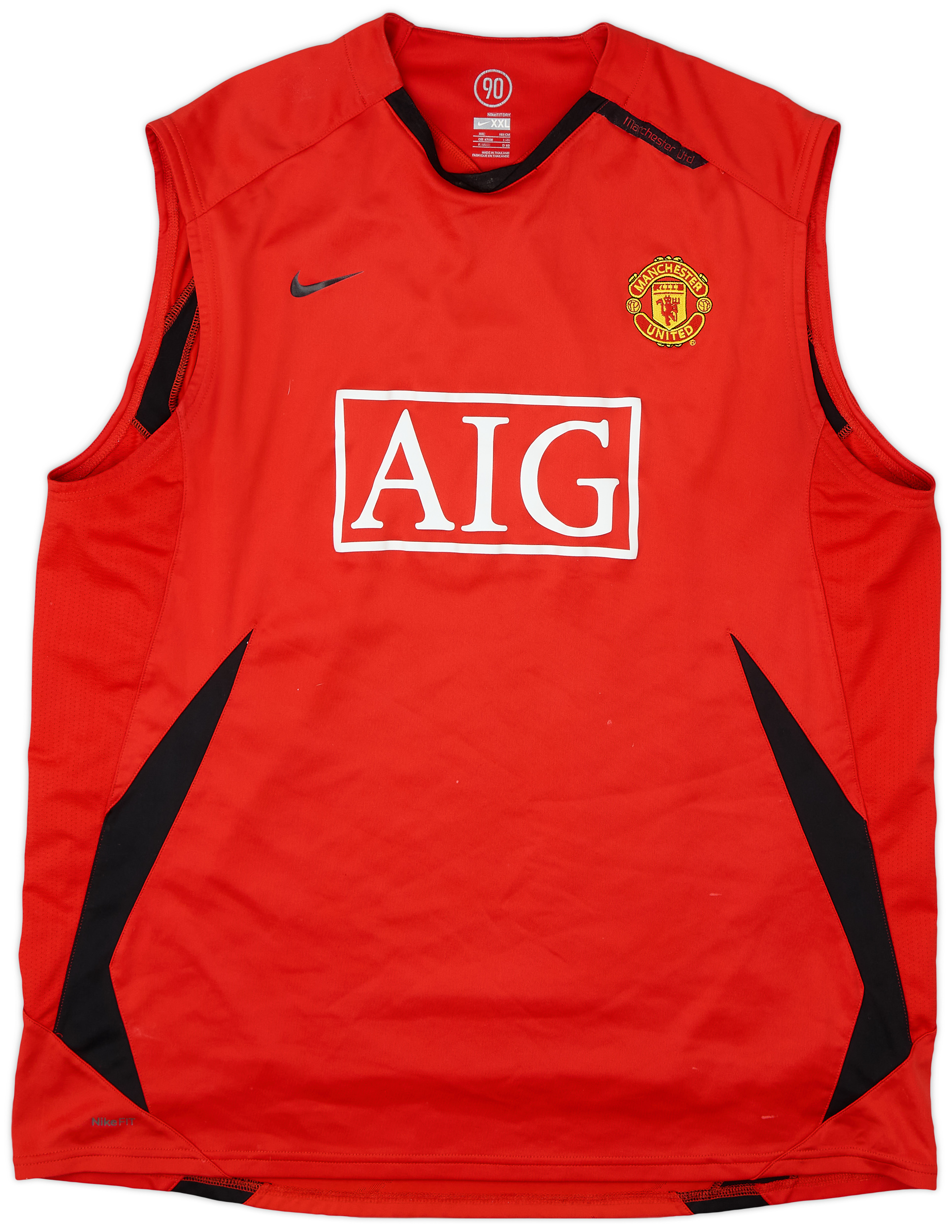 2007-08 Manchester United Nike Training Vest - 8/10 - (XXL)
