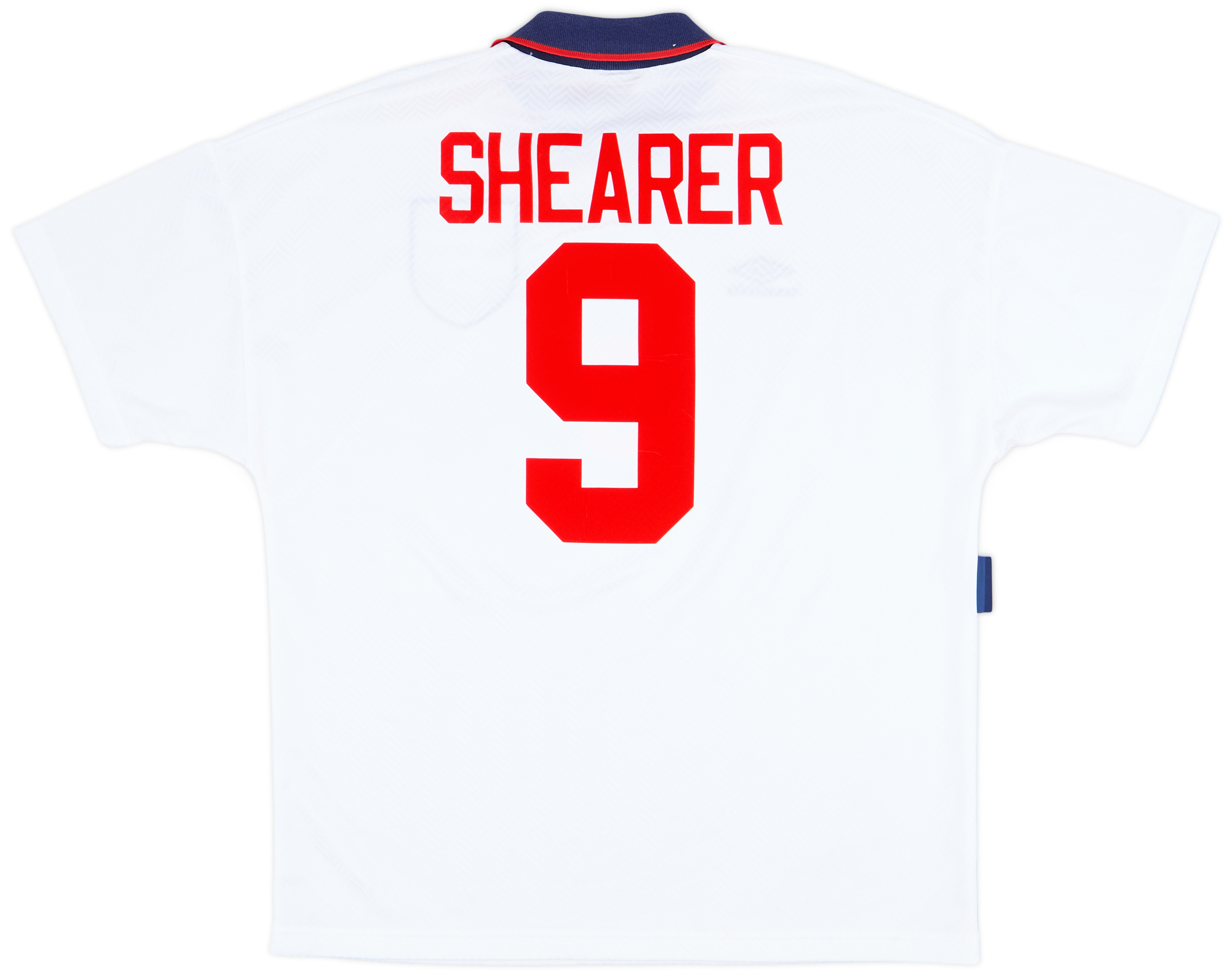 1993-95 England Home Shirt Shearer #9 - 9/10 - (XL)