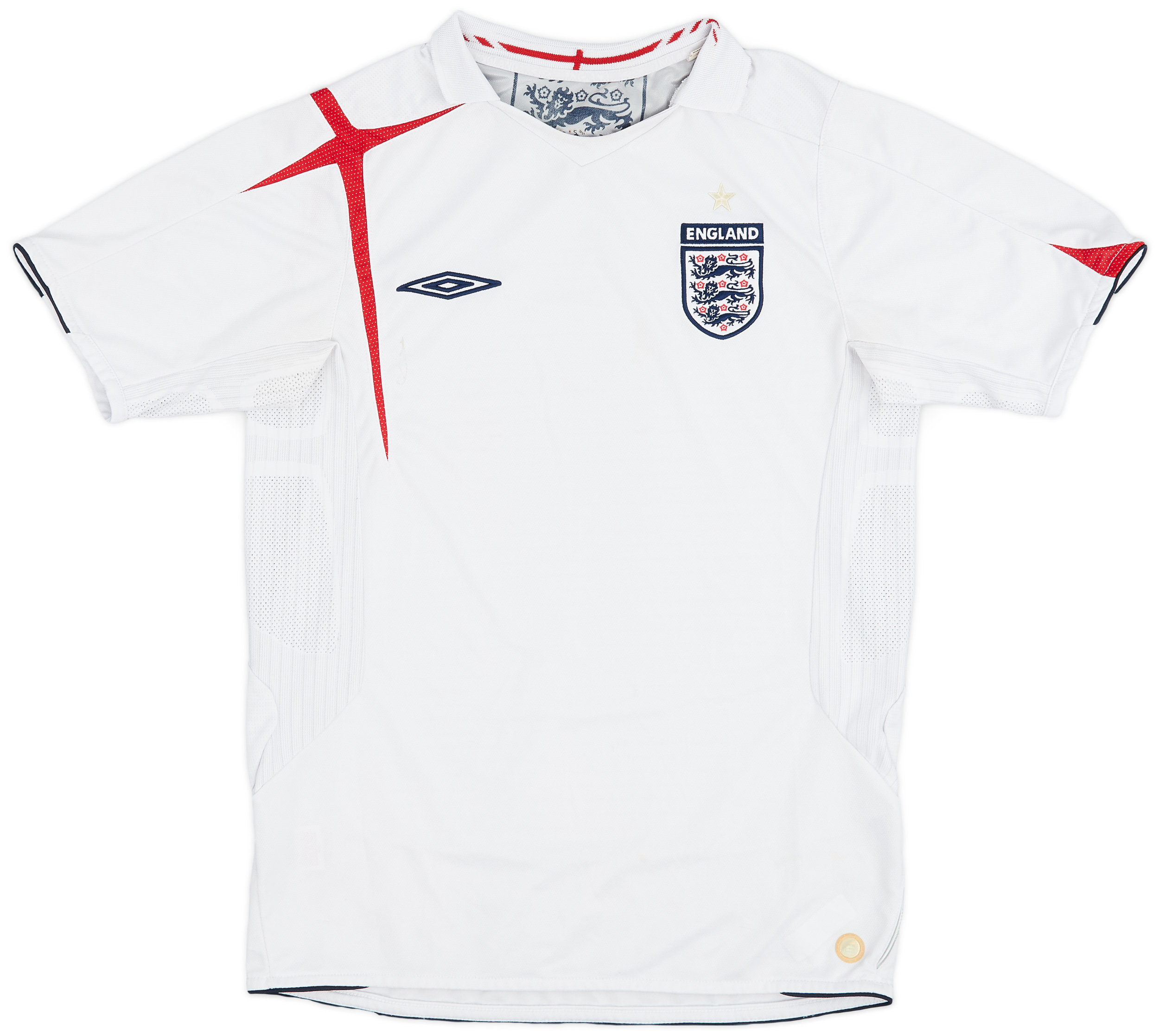 2005-07 England Home Shirt - 5/10 - (S)