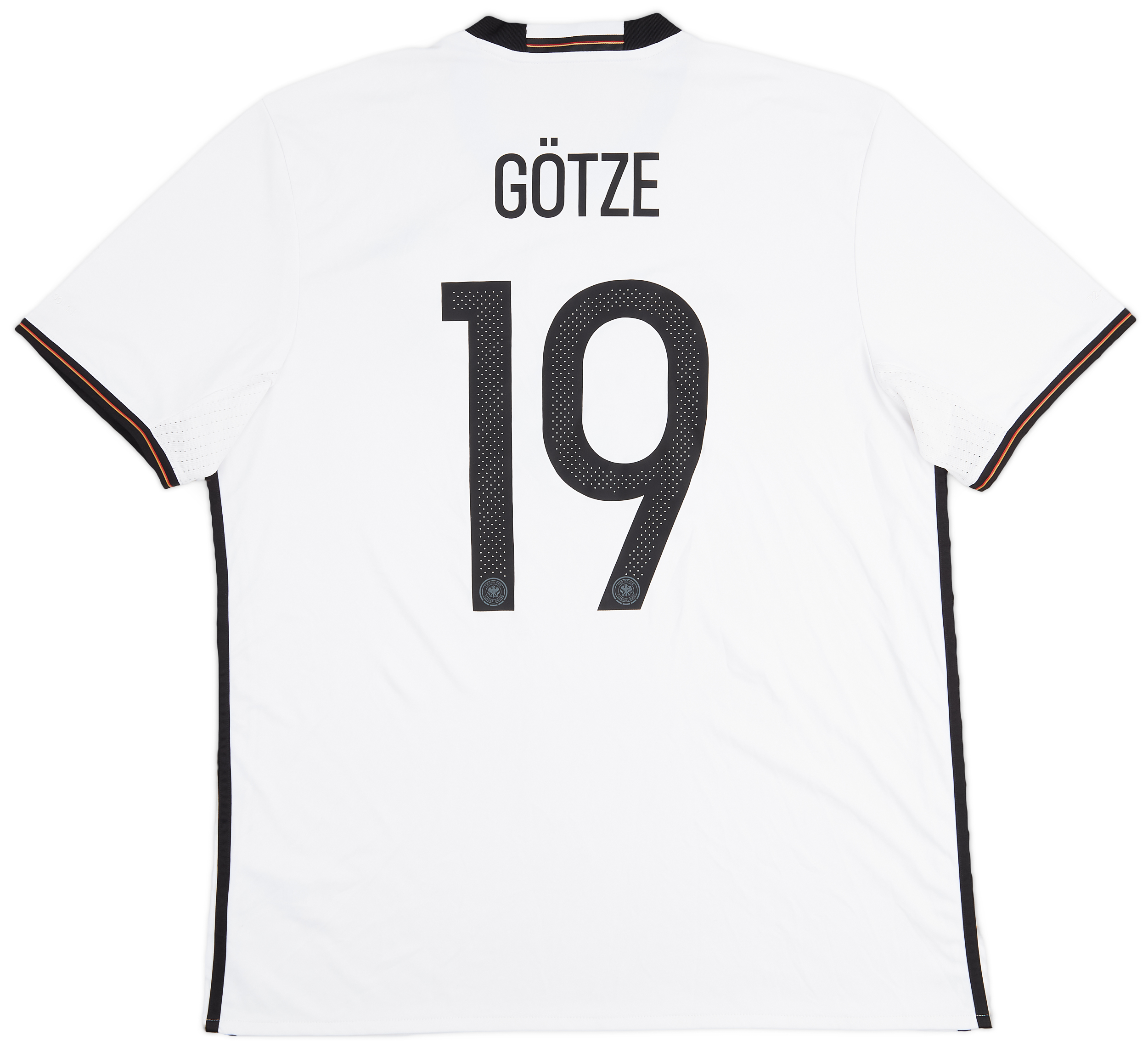 2015-16 Germany Home Shirt Gotze #19 - 7/10 - (XL)