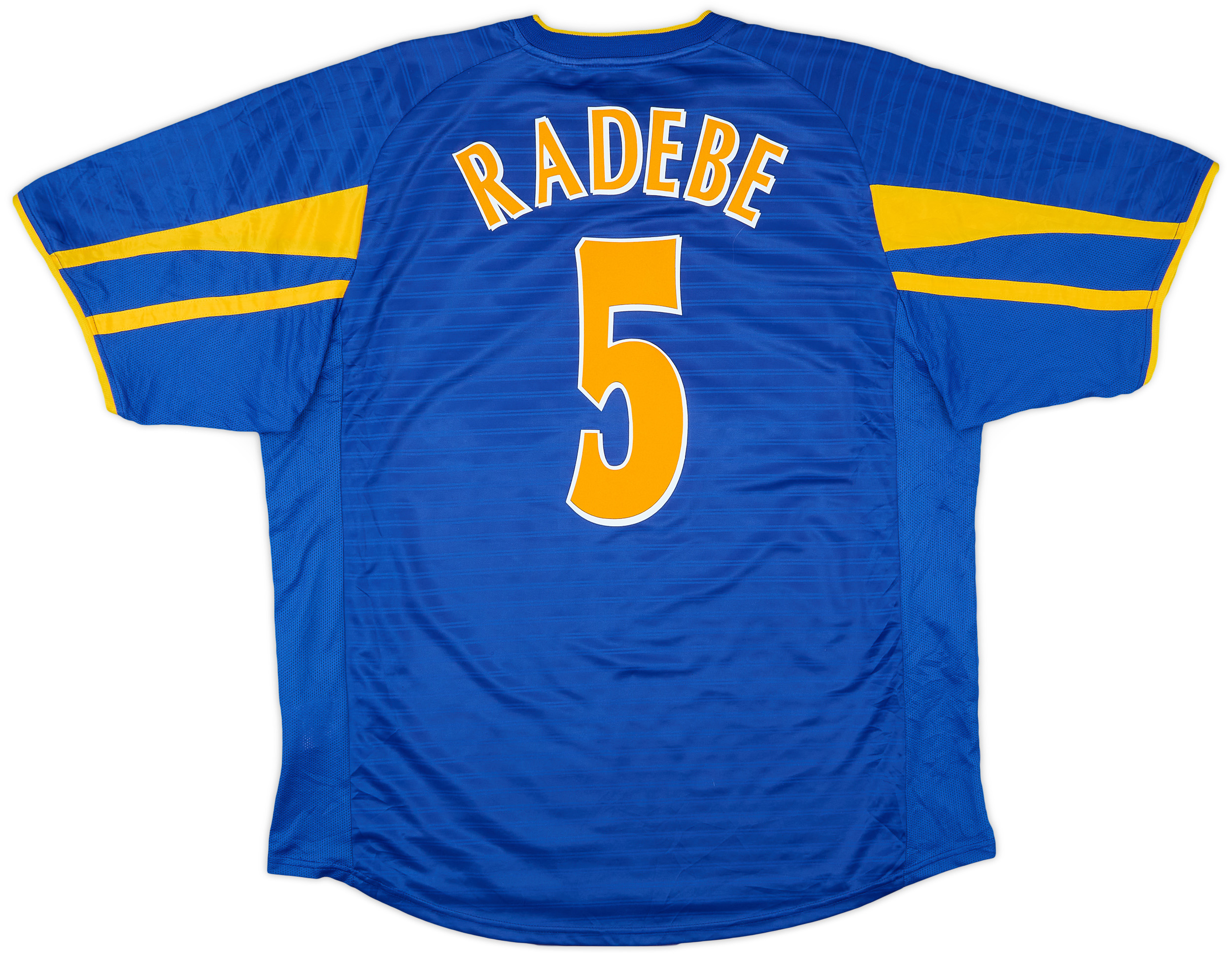 2001-03 Leeds United Away Shirt Radebe #5 - 8/10 - (XXL)