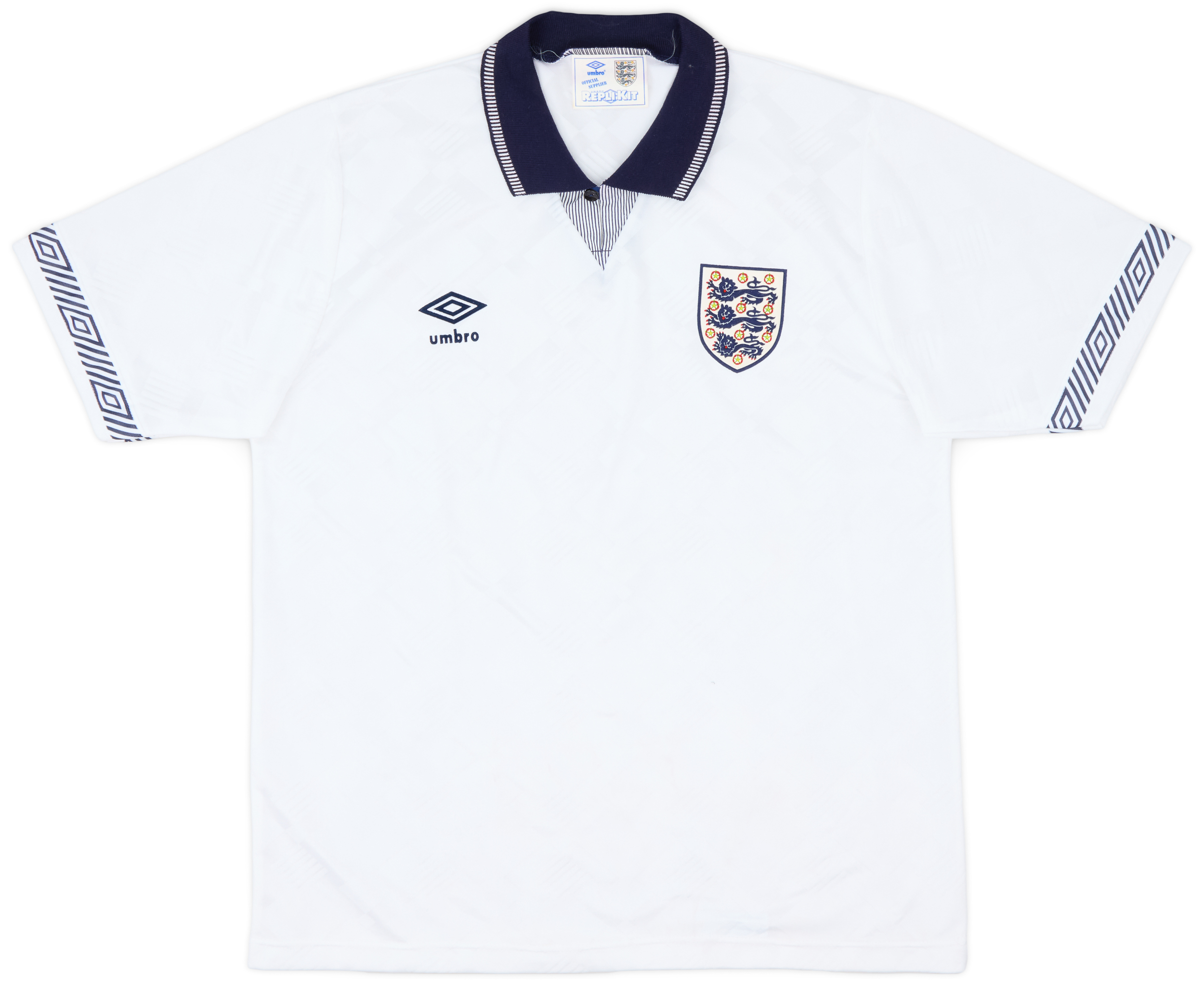 1990-92 England Home Shirt - 9/10 - (M)