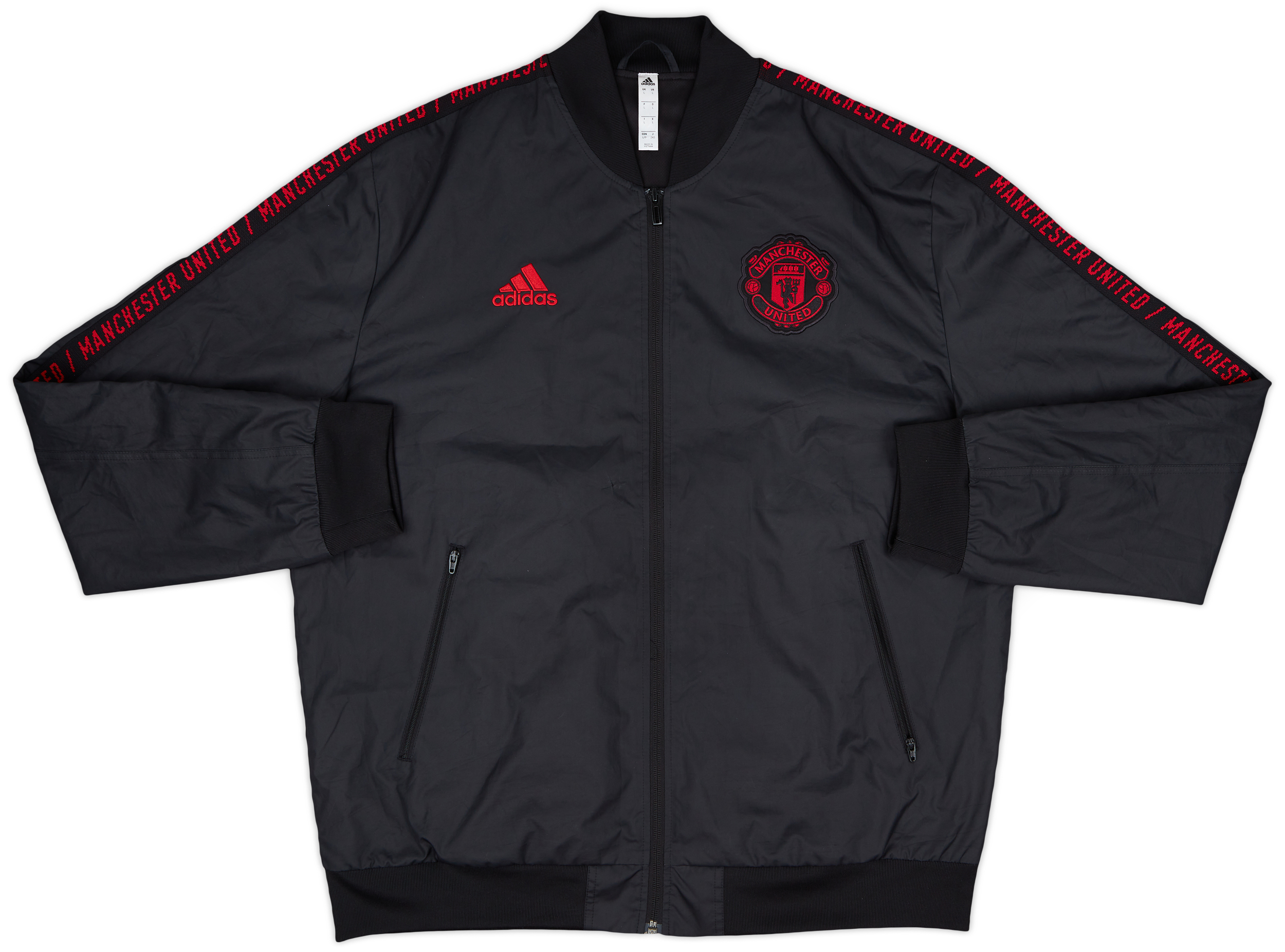 2018-19 Manchester United adidas Track Jacket - 9/10 - (L)