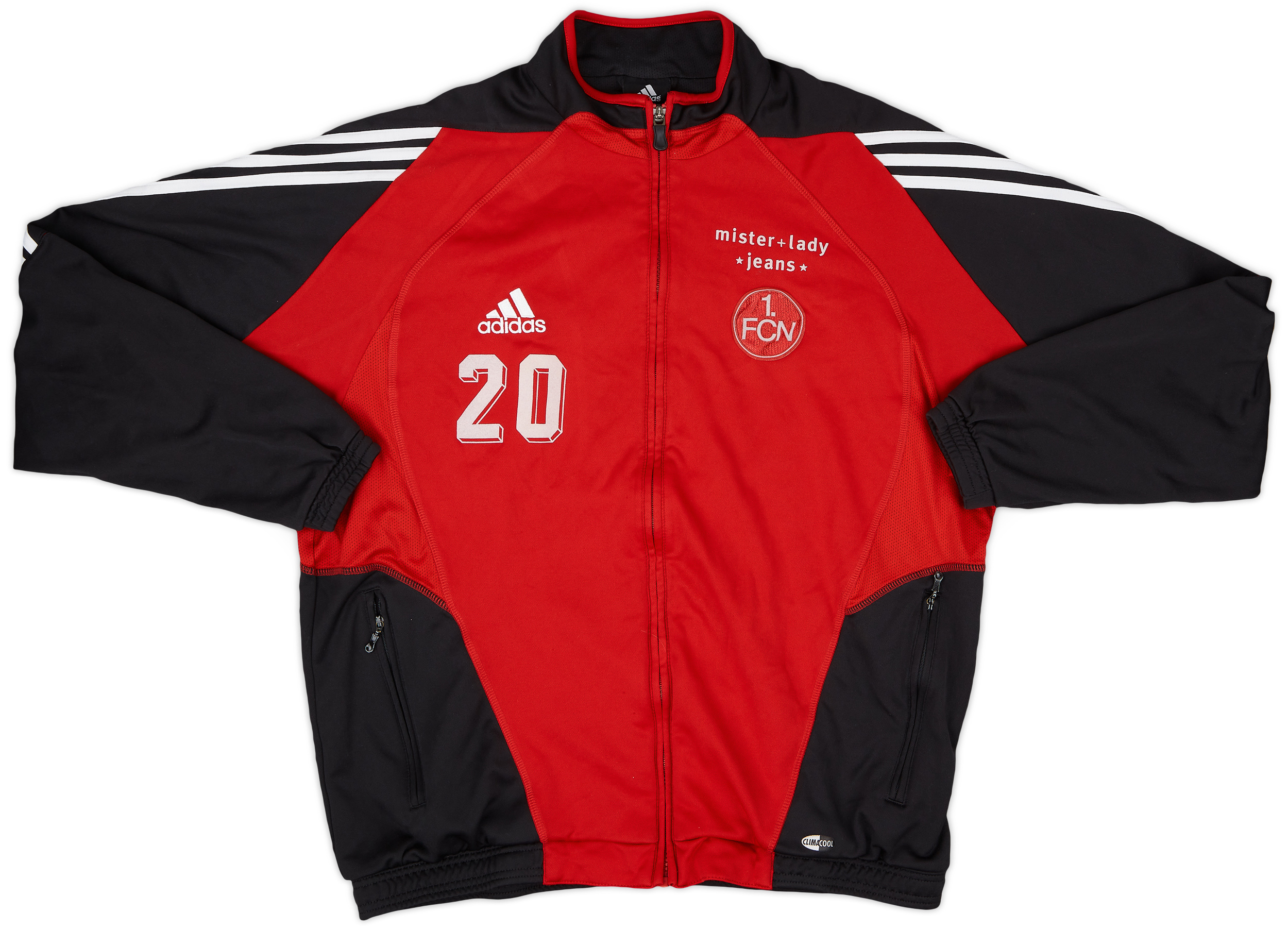 2005-06 Nurnberg adidas Player Issue Track Jacket #20 - 8/10 - (L/XL)