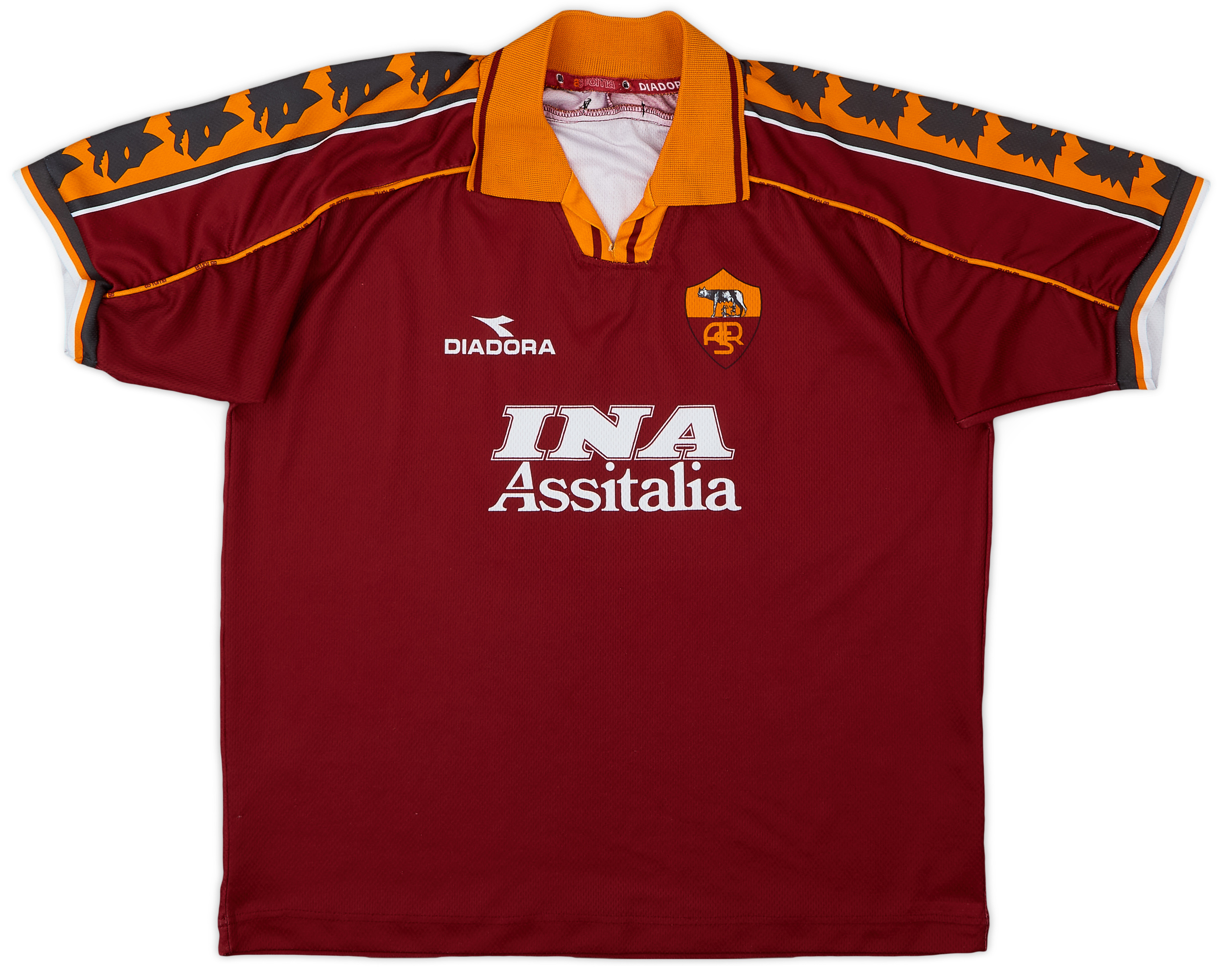 1998-99 Roma Basic Home Shirt - 7/10 - (XL.Boys)