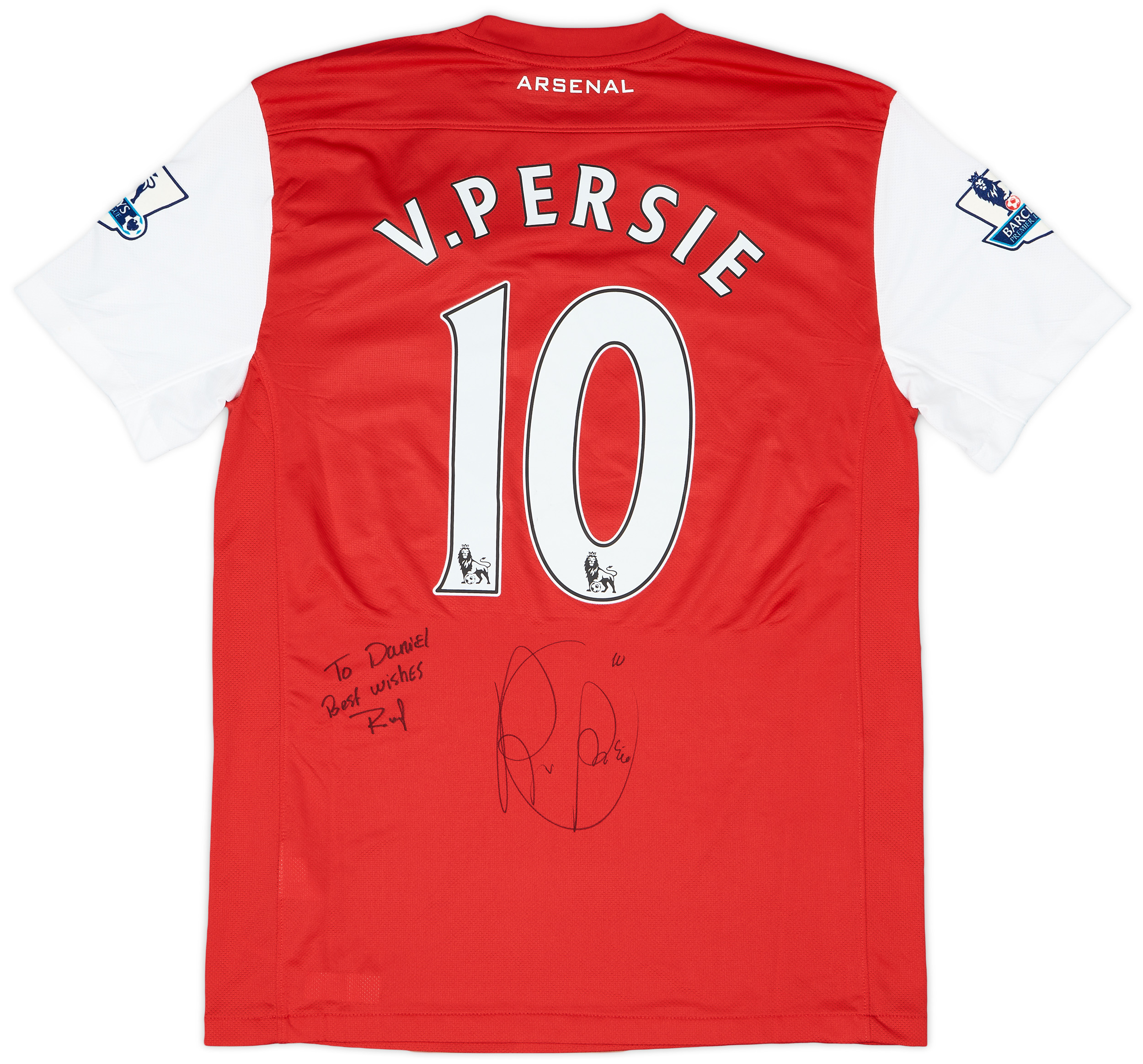 2011-12 Arsenal Signed Home Shirt v. Persie #12