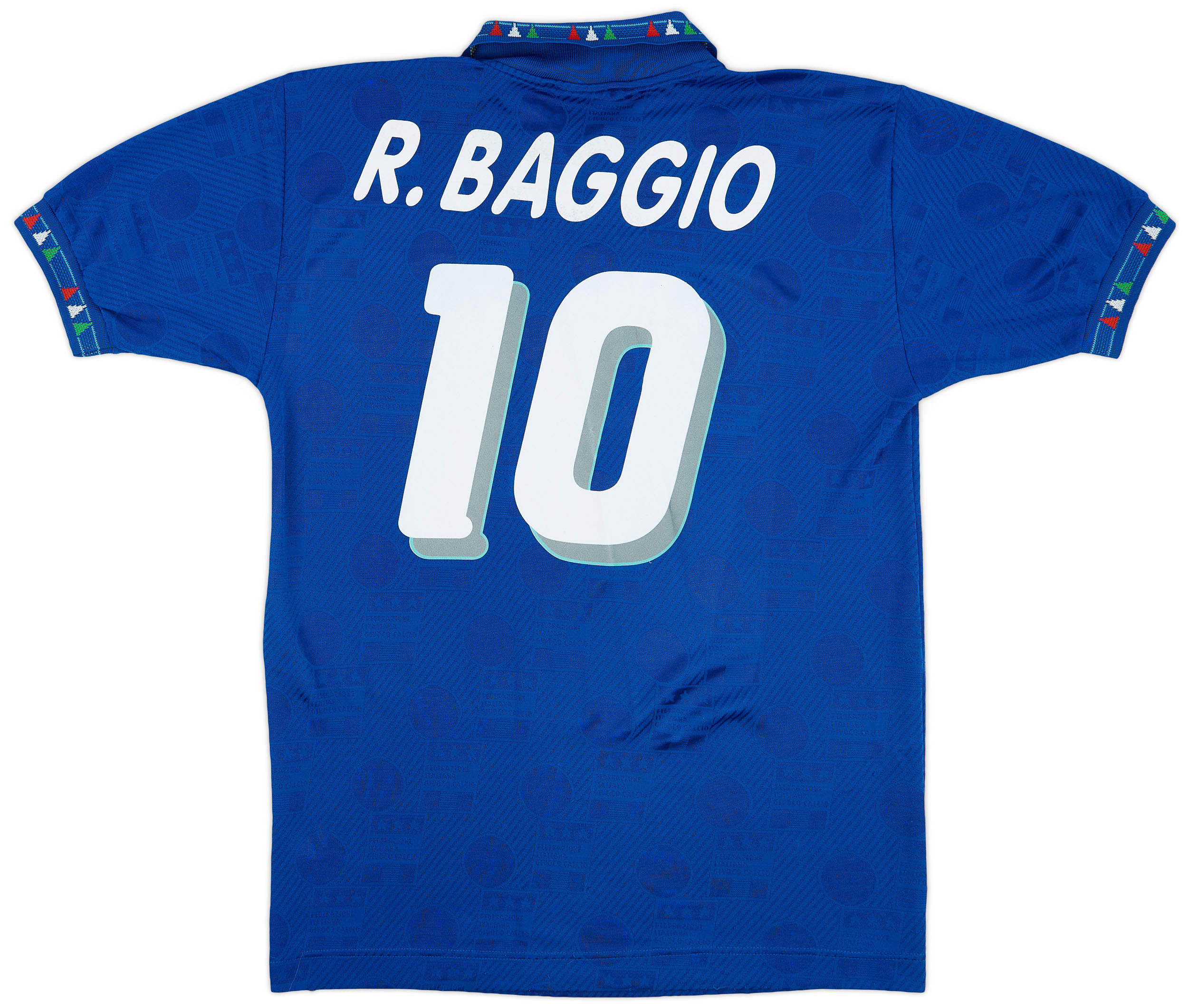 1994 Italy Home Shirt Baggio #10 - 7/10 - (M)