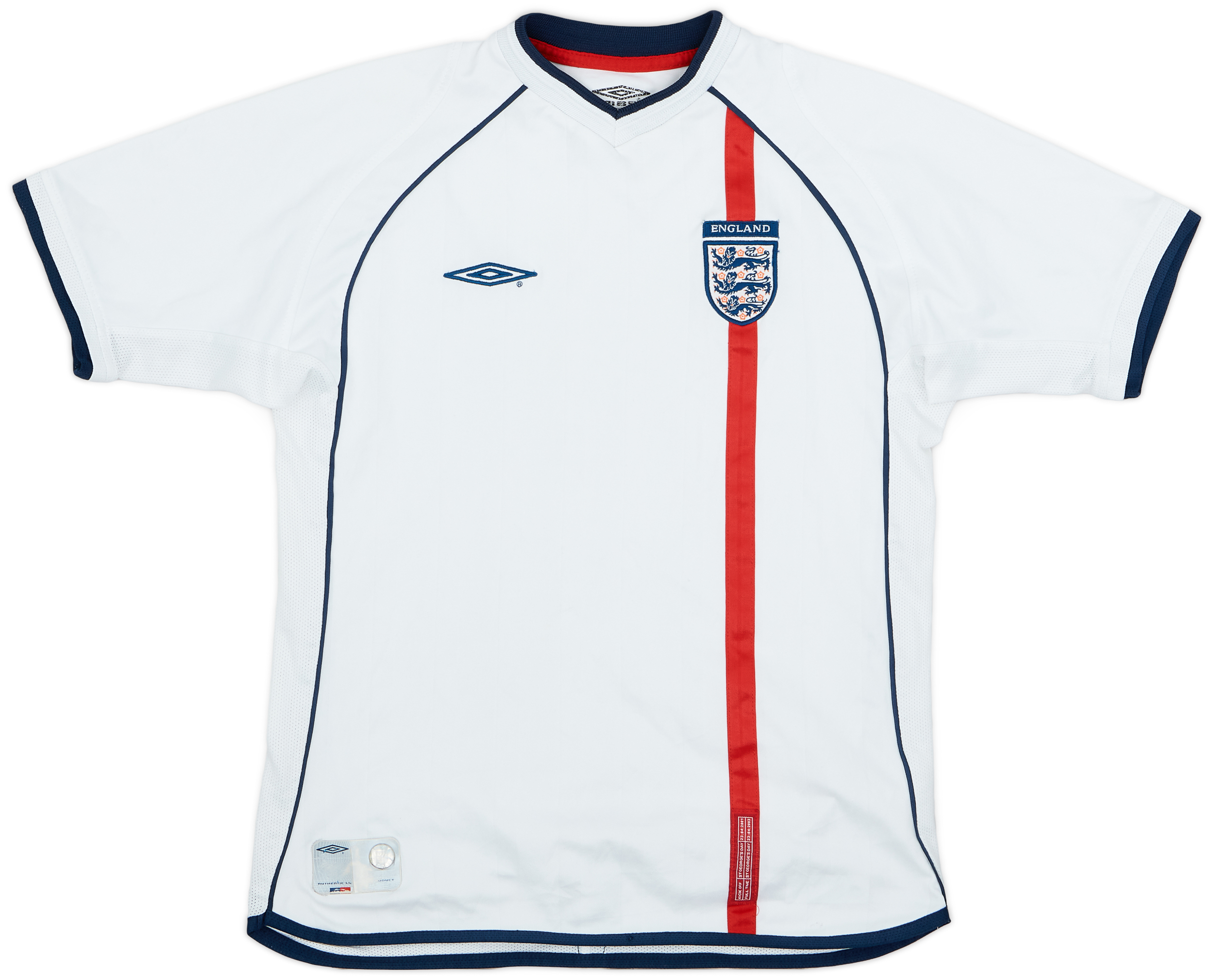 2001-03 England Home Shirt - 5/10 - (L.Boys)