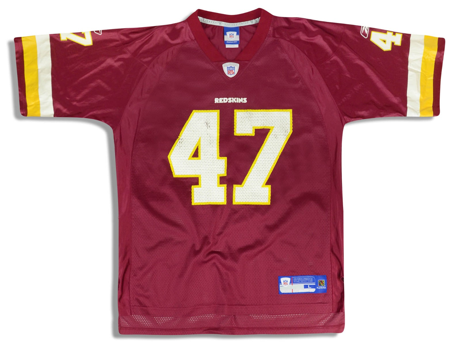 2005-06 Washington Redskins Cooley #47 Reebok On Field Jersey (Home) L