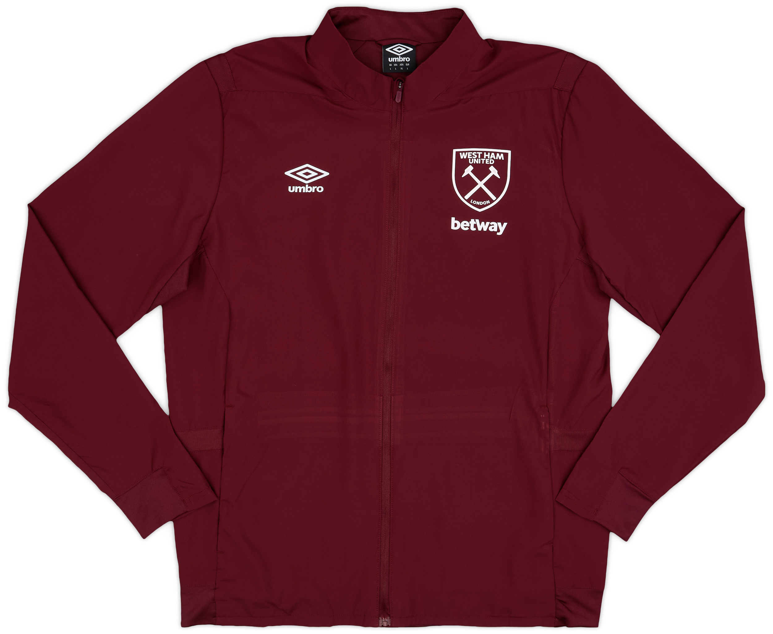 2023-24 West Ham Umbro Track Jacket - 9/10 - (L)