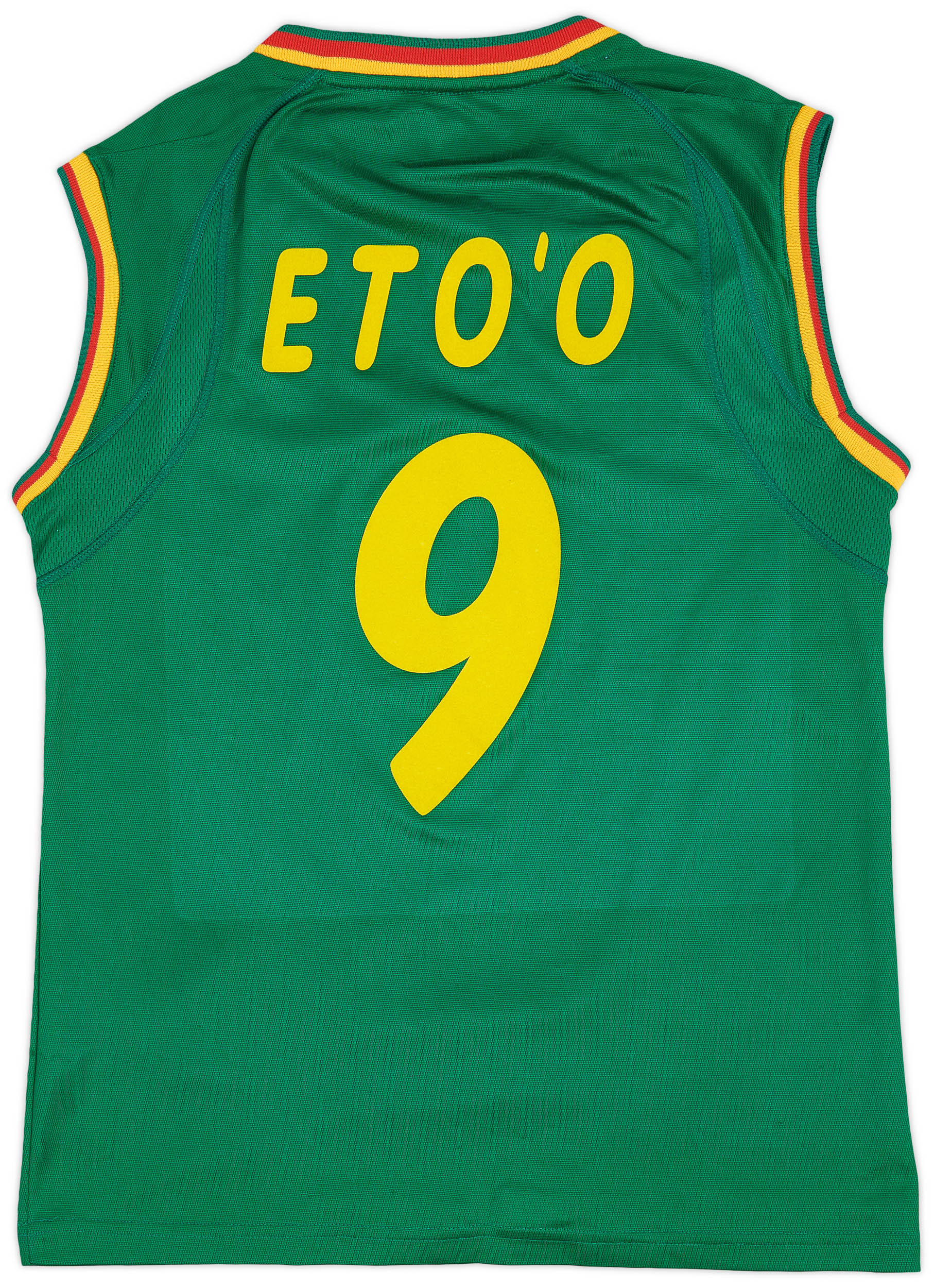 2002 Cameroon Home Vest Shirt Eto'o #9 - 6/10 - (M)