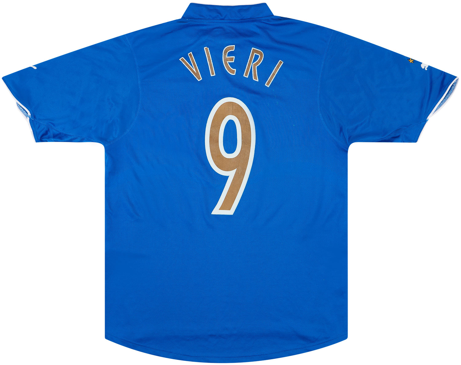2003-04 Italy Match Issue Home Shirt Vieri #9